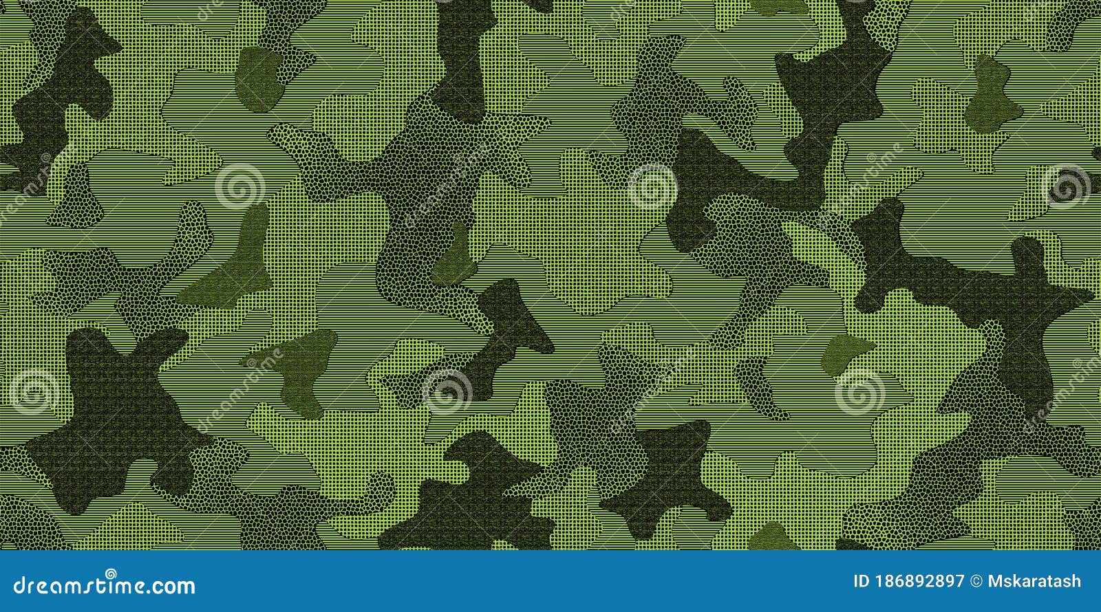 Full Seamless Modern Halftone Lines Camouflage Pattern for Decor and ...