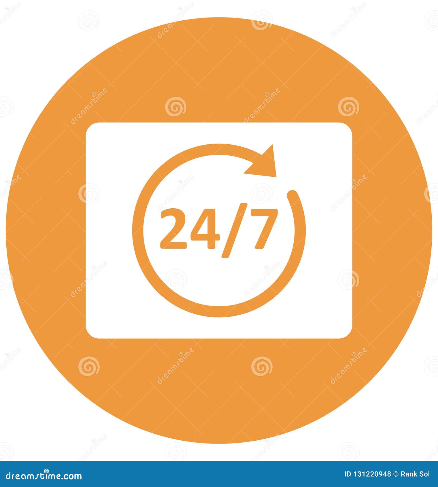 Full Service, Help Isolated Vector Icon that Can Be Very Easily Edit or ...