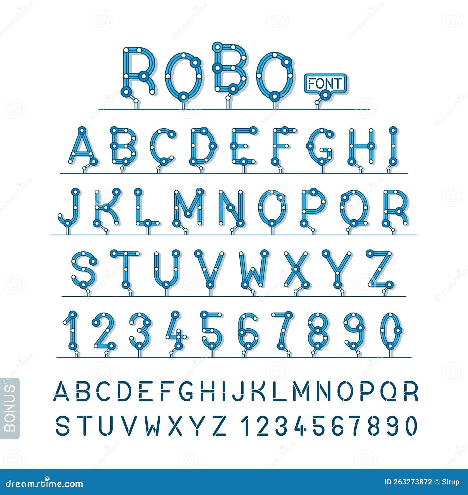 Letters Db Qp Robot Head Logo Vector Illustration | CartoonDealer.com ...