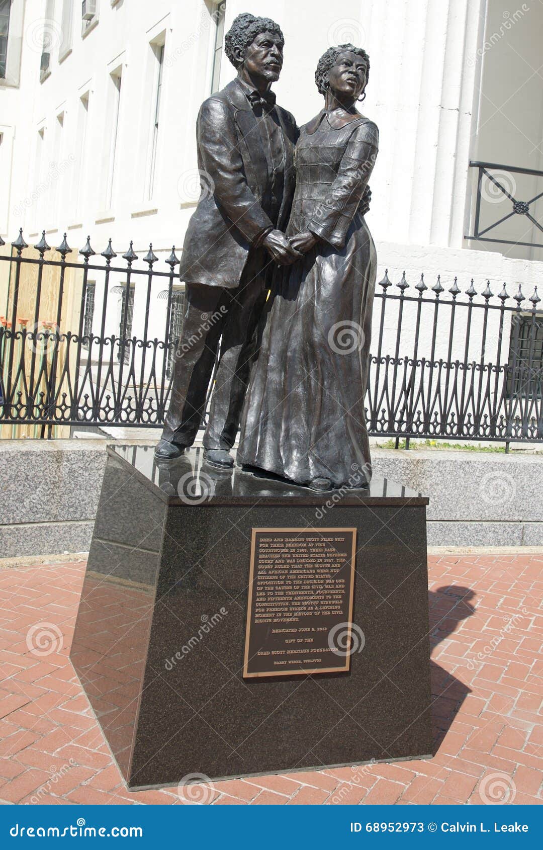 Full Size Statue of Dred Scott and Wife Harriet Robinson Editorial ... Full Size Statue of Dred Scott and Wife Harriet Robinson Editorial ...