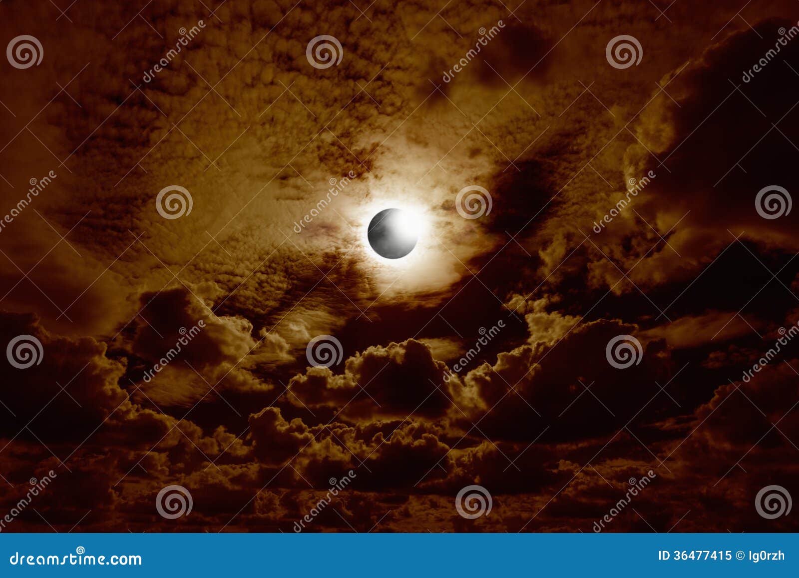 Full solar eclipse stock image. Image of fear, shine - 36477415