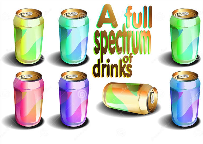 A Full Spectrum of Drinks (vector) Stock Vector - Illustration of ...