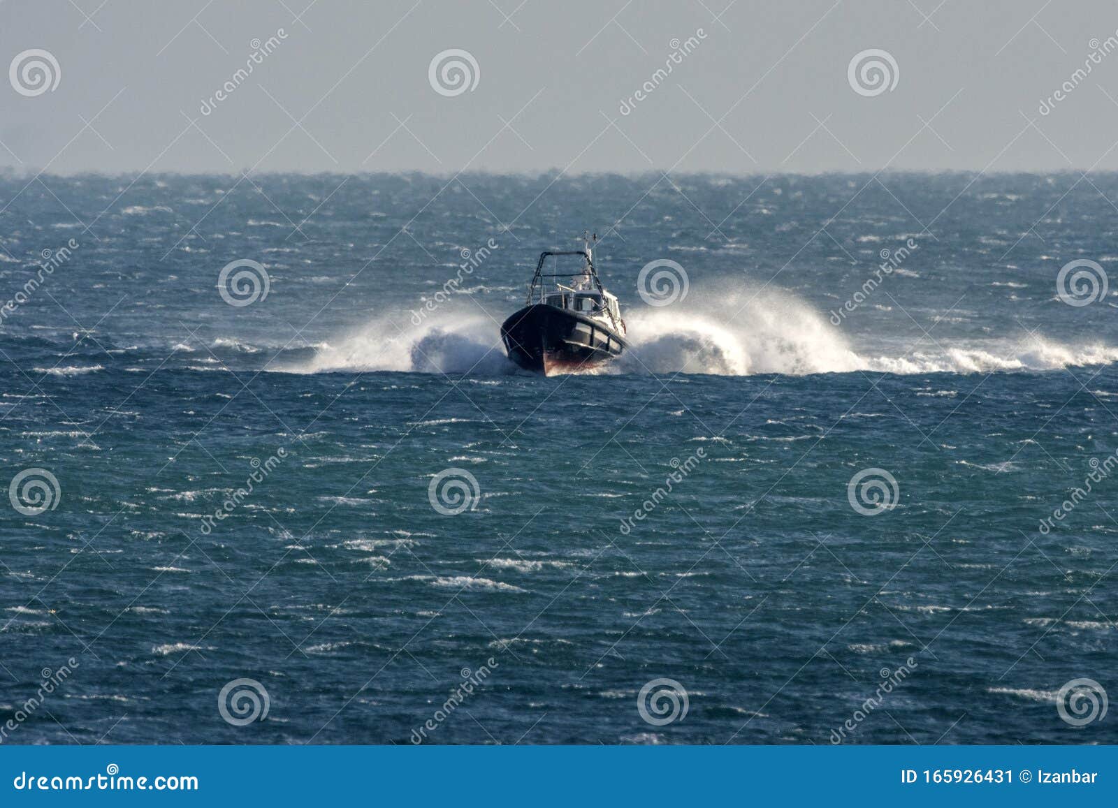 Full Speed Boat on Rough Sea Stock Image - Image of nature, water ...
