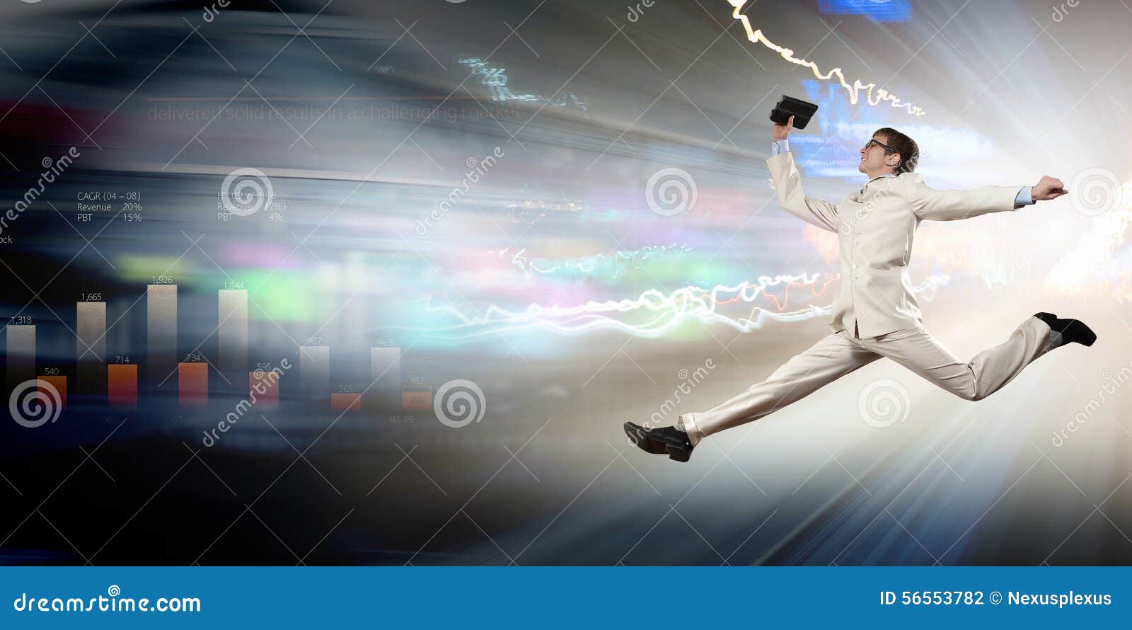 Full speed businessman stock photo. Image of rush, young - 56553782
