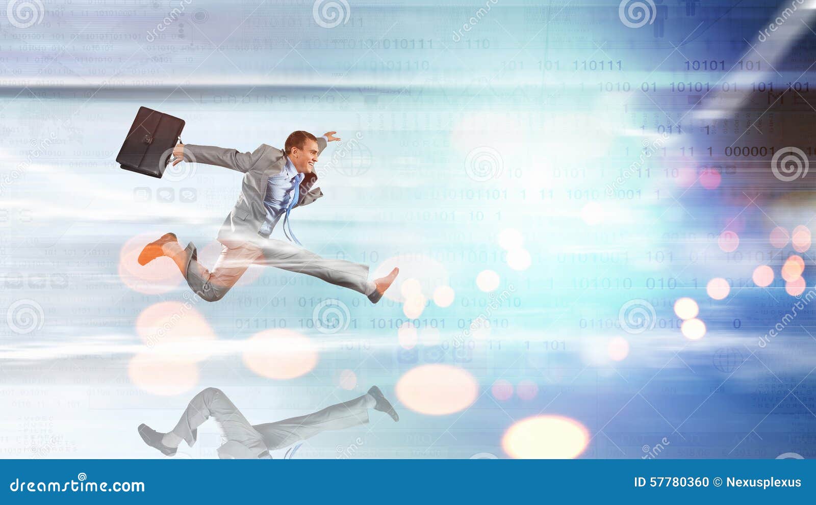 Full speed businessman stock photo. Image of race, modern - 57780360