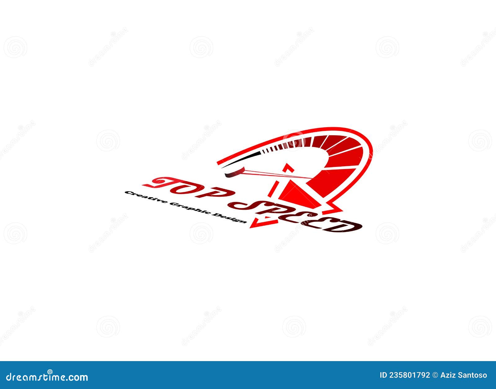 Full Speed Vector Illustration Isolated on a White Background Stock ...