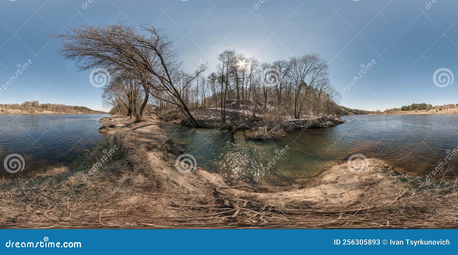 Full Spherical 360 Hdri Panorama View on Edge of Winter Forest Near ...