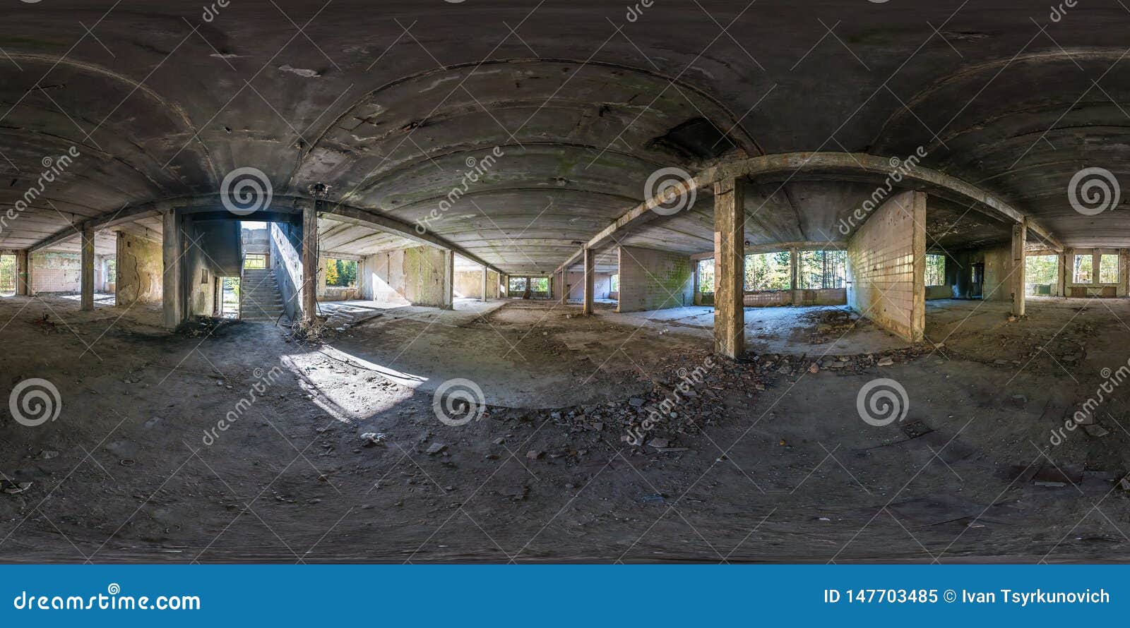Full Spherical Seamless Panorama 360 Degrees Angle View Concrete ...