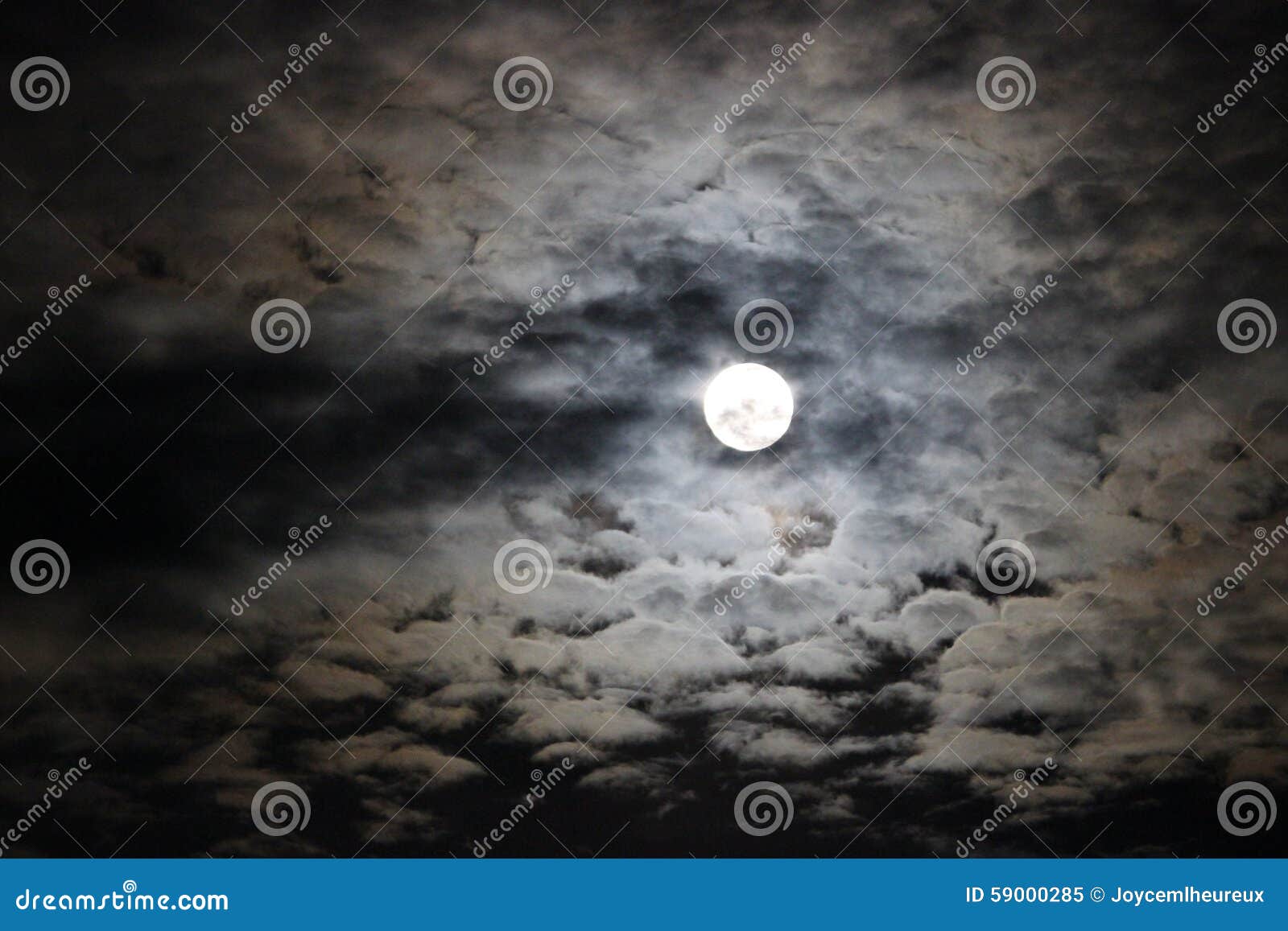 Full Spooky Moon stock image. Image of clouds, ruffled - 59000285
