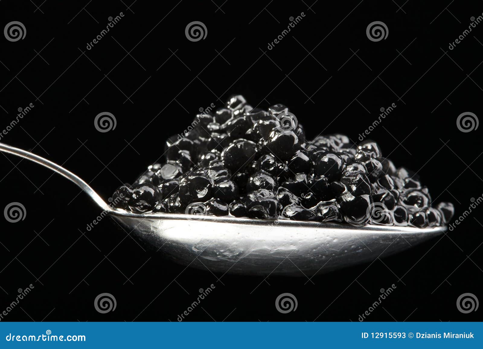 Full spoon of black caviar stock image. Image of russian - 12915593