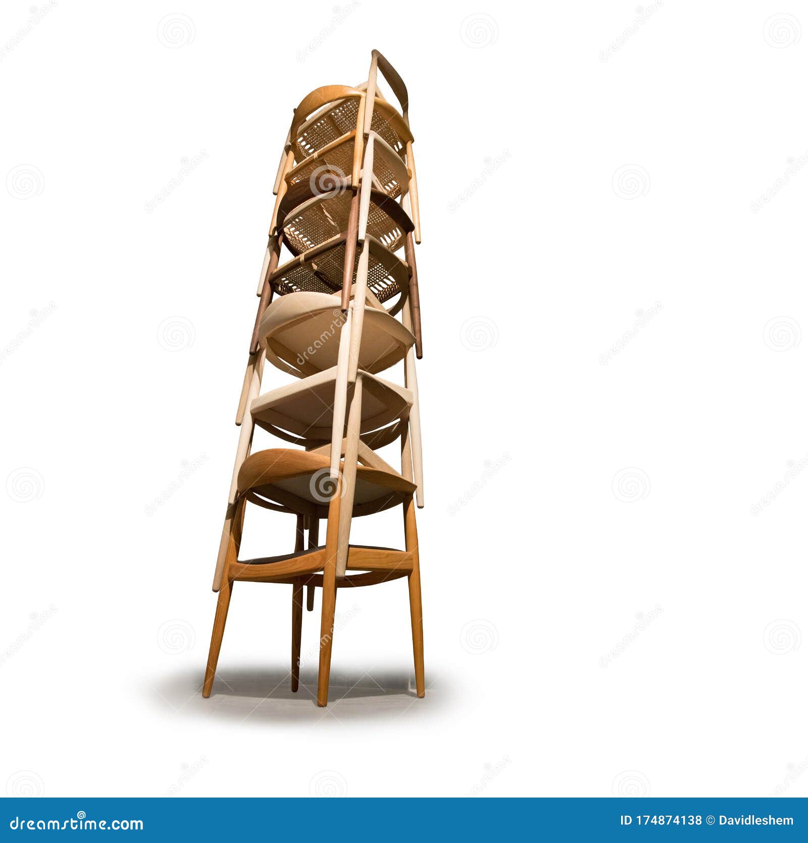 Full Stack of Various Chairs and Risk Management Conceptual Stock Photo ...