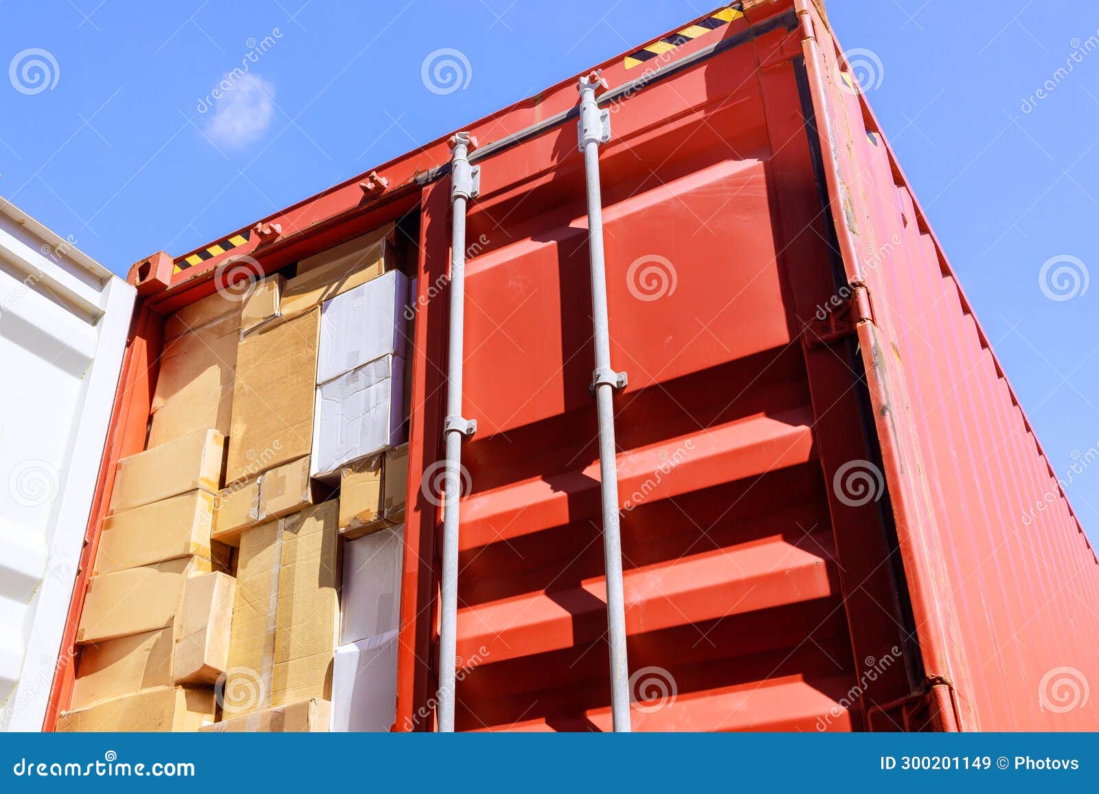 Full Stacking Packs Box Shipping Container Ready for a Export Stock ...