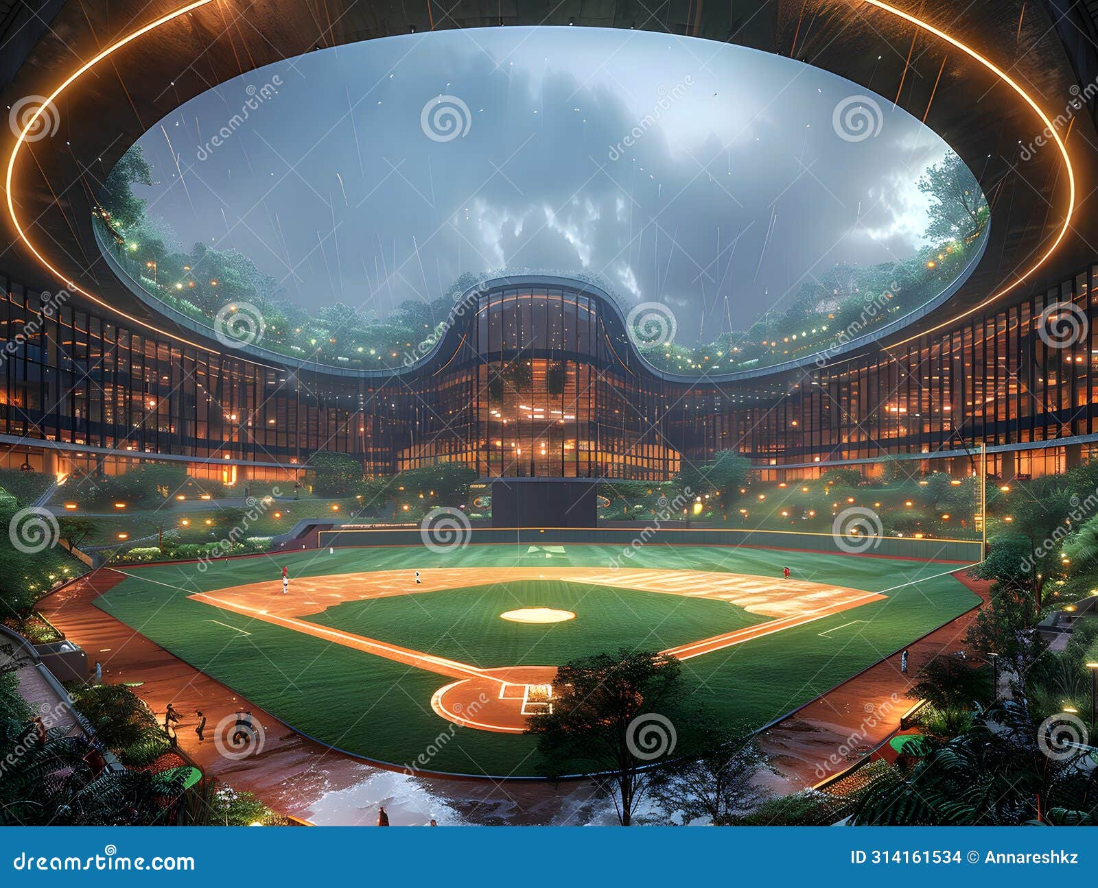 Full Stadium during the Match. AI Generated. Stock Photo - Image of ...