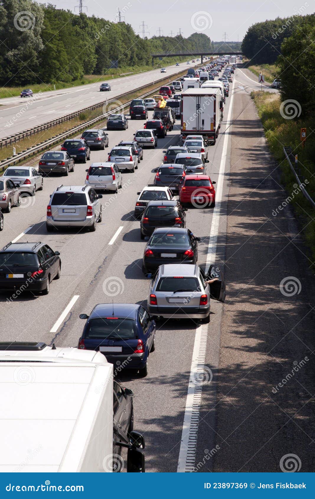 Full Stop on Highway stock image. Image of congestion - 23897369