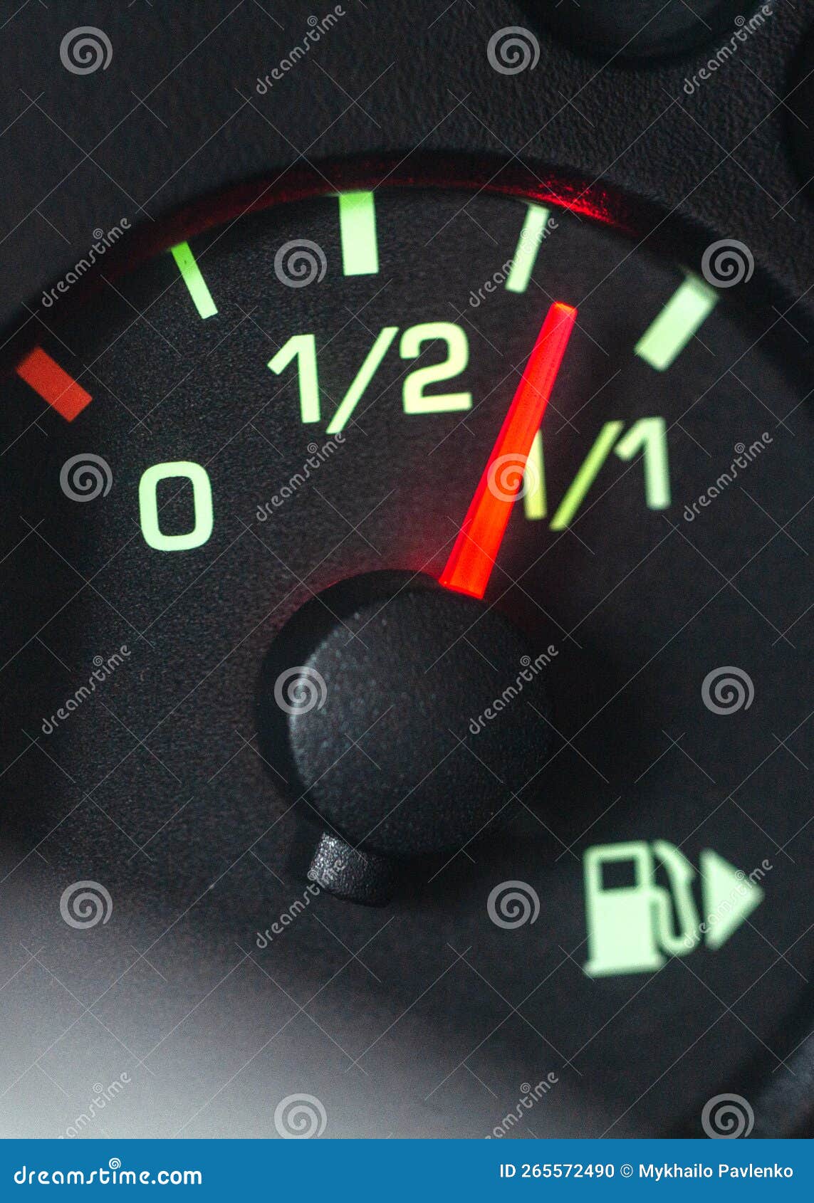 Full Tank. Fuel Level Indicator in the Car Stock Photo - Image of ...