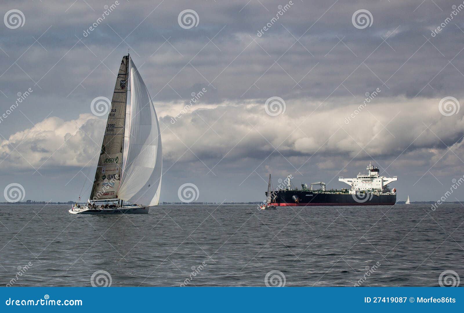 Full tanker at sea editorial photography. Image of clouds - 27419087