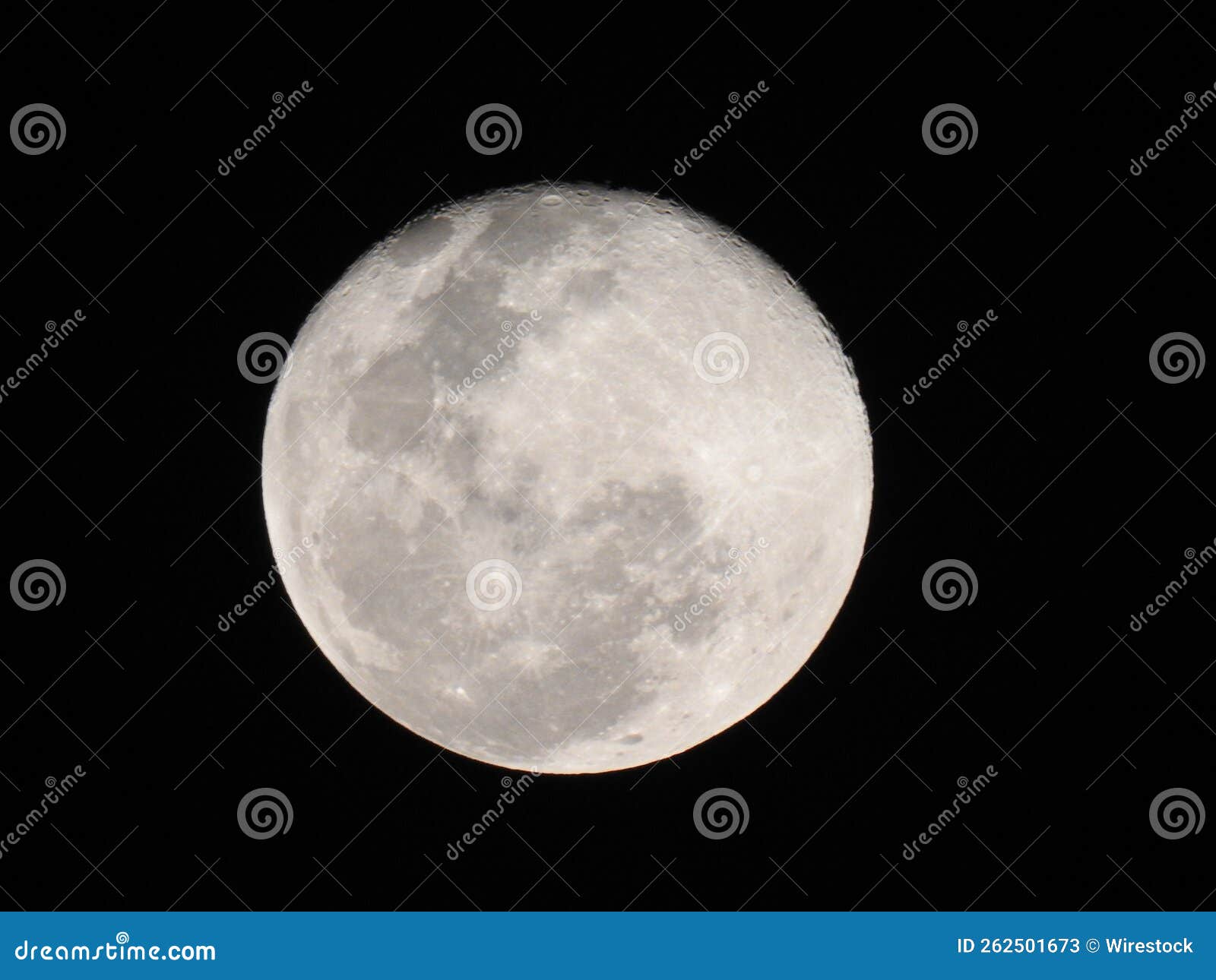 Full Textured White Moon in a Black Sky Stock Image - Image of texture ...