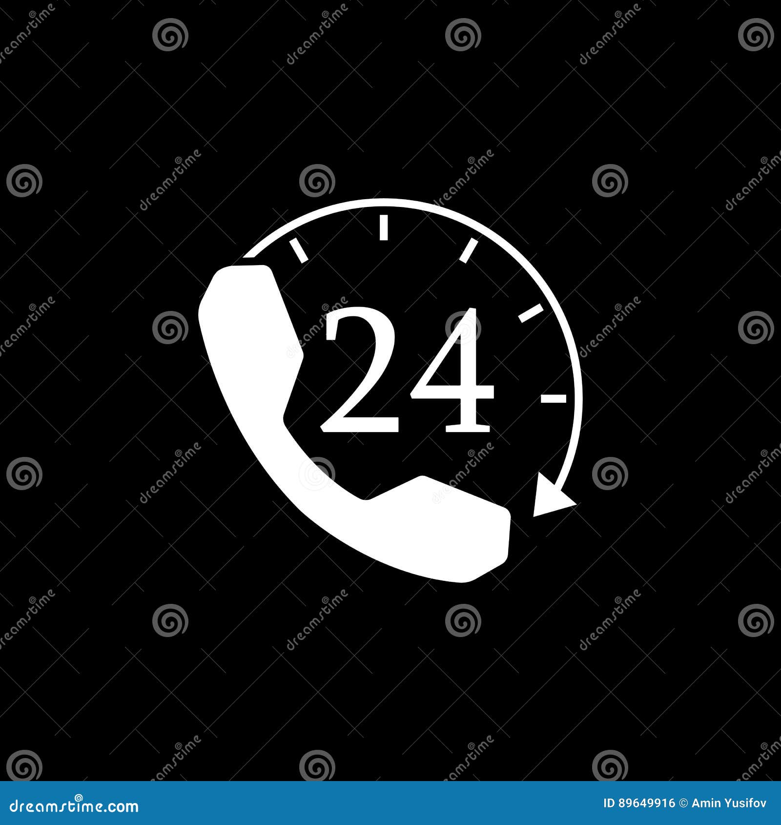 Time Call Icon From Communication Collection. Vector Illustration ...