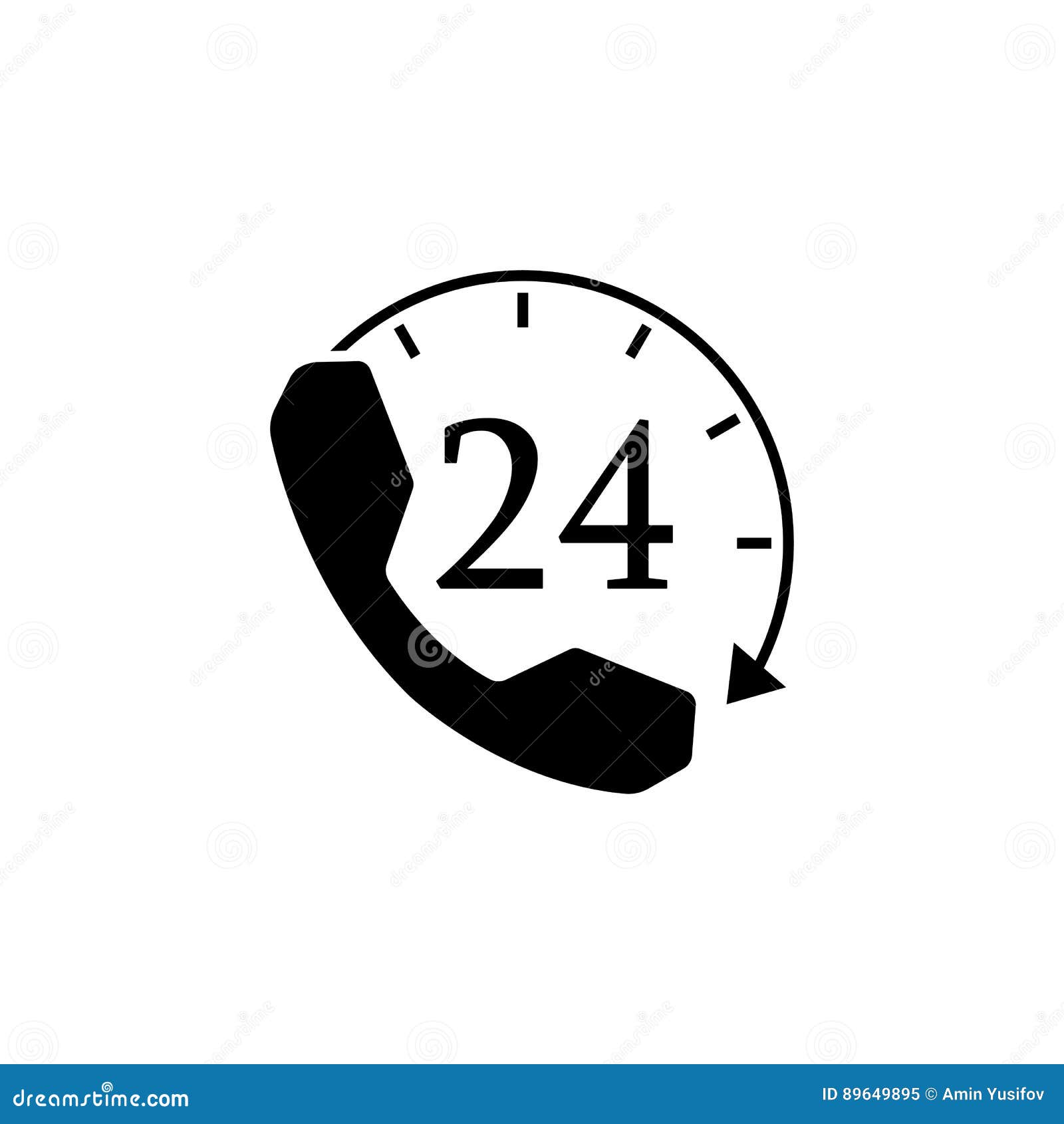Time Call Icon From Communication Collection. Vector Illustration ...