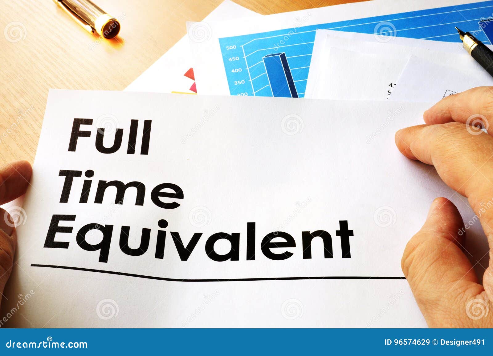 Full time equivalent FTE. stock image. Image of corporate - 96574629