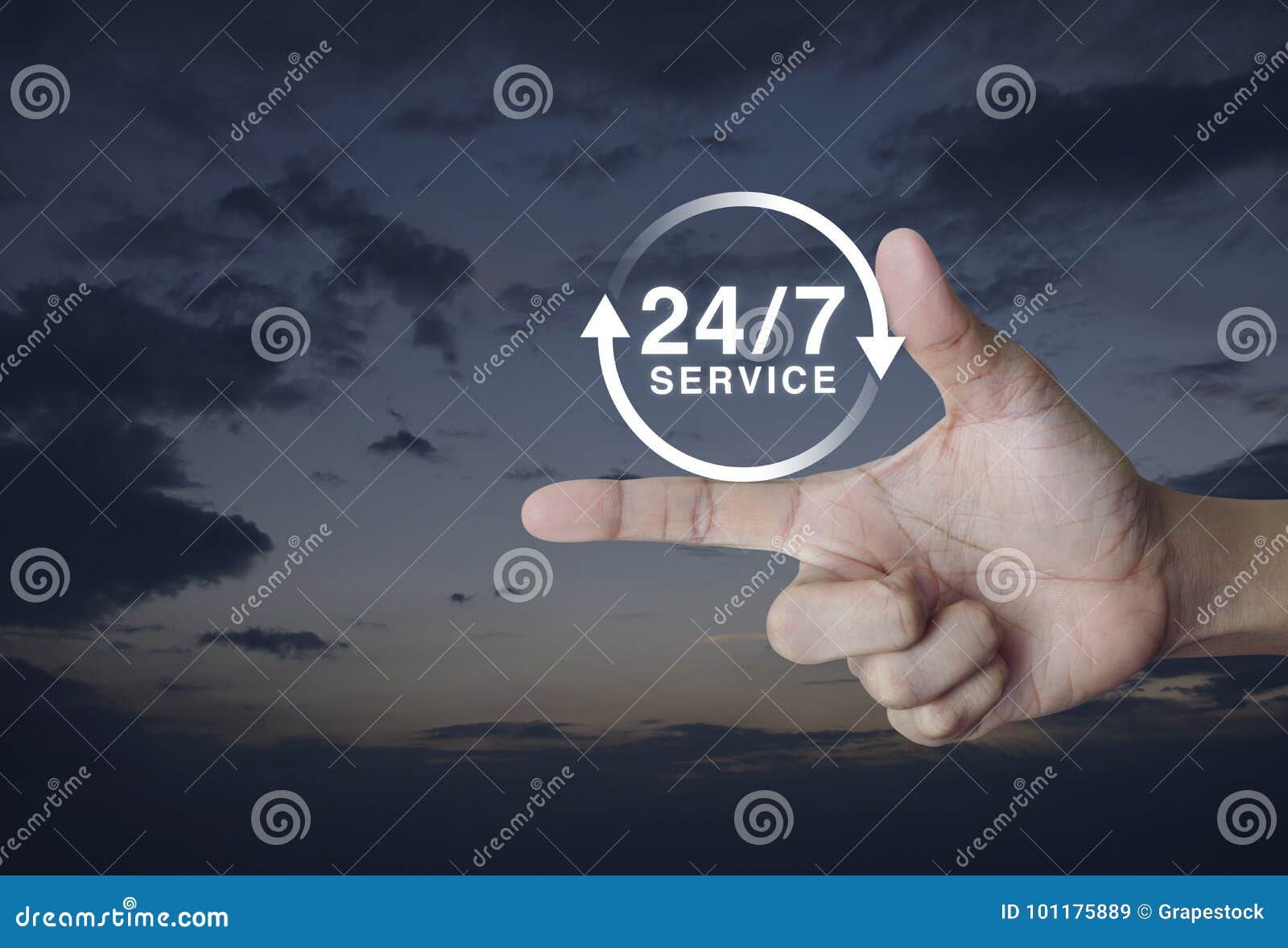 Full time service concept stock image. Image of available - 101175889