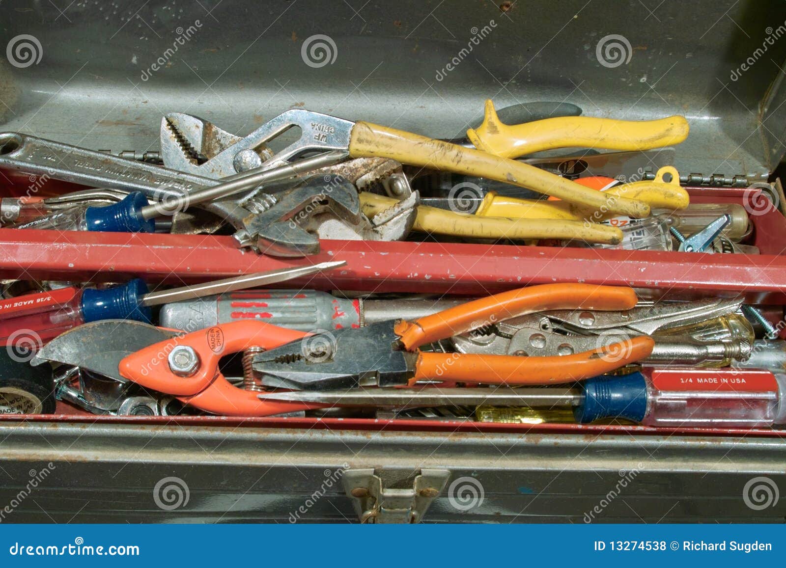 Full Toolbox stock photo. Image of retro, wrenches, macro - 13274538