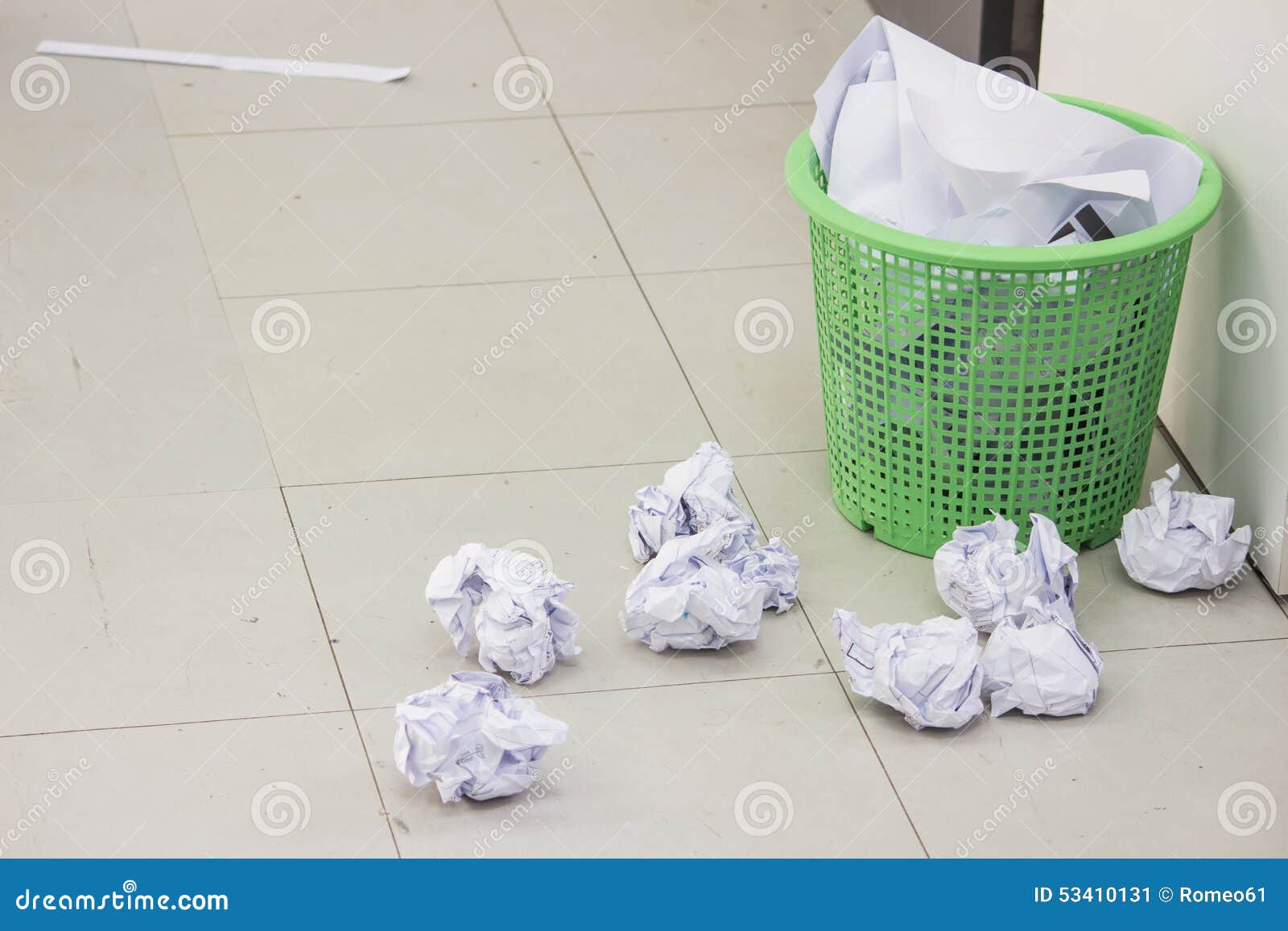 Full Trash paper fall stock image. Image of frustration - 53410131