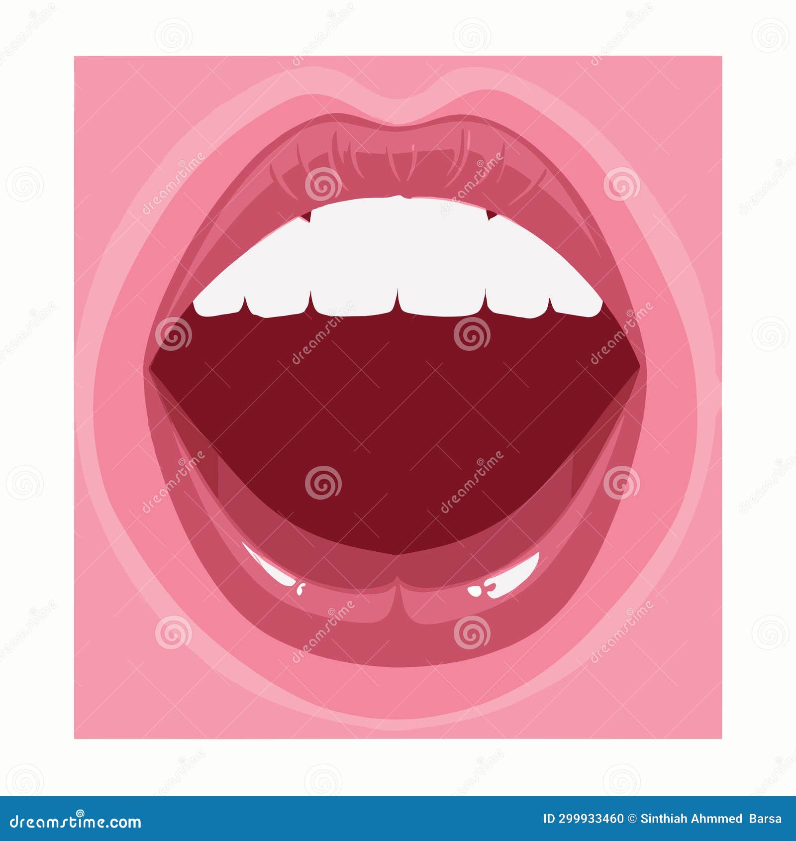 Mouth Expression Vector Art Stock Vector - Illustration of vector, oral ...