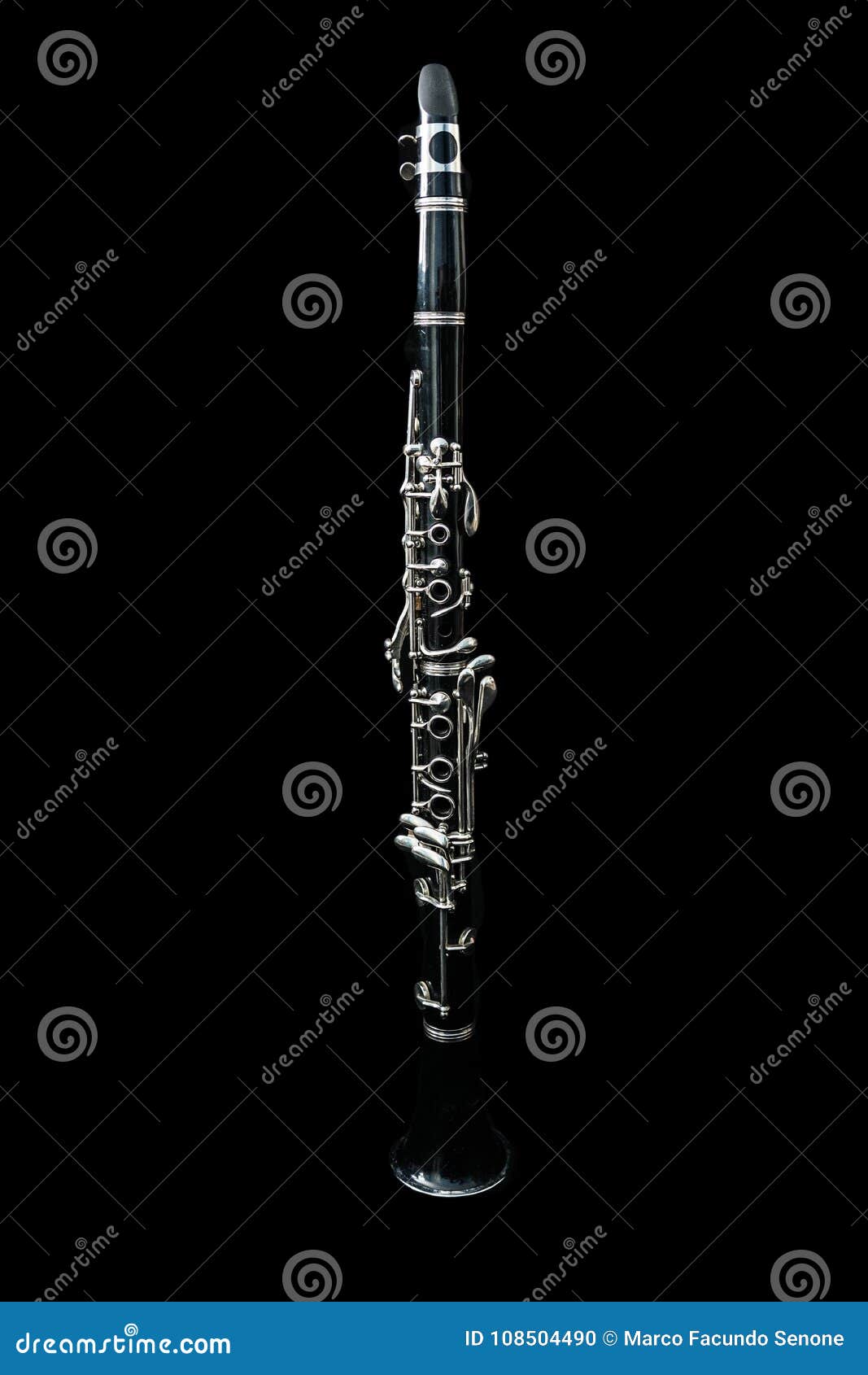 Full View of a Clarinet Standing Stock Photo - Image of classic ...