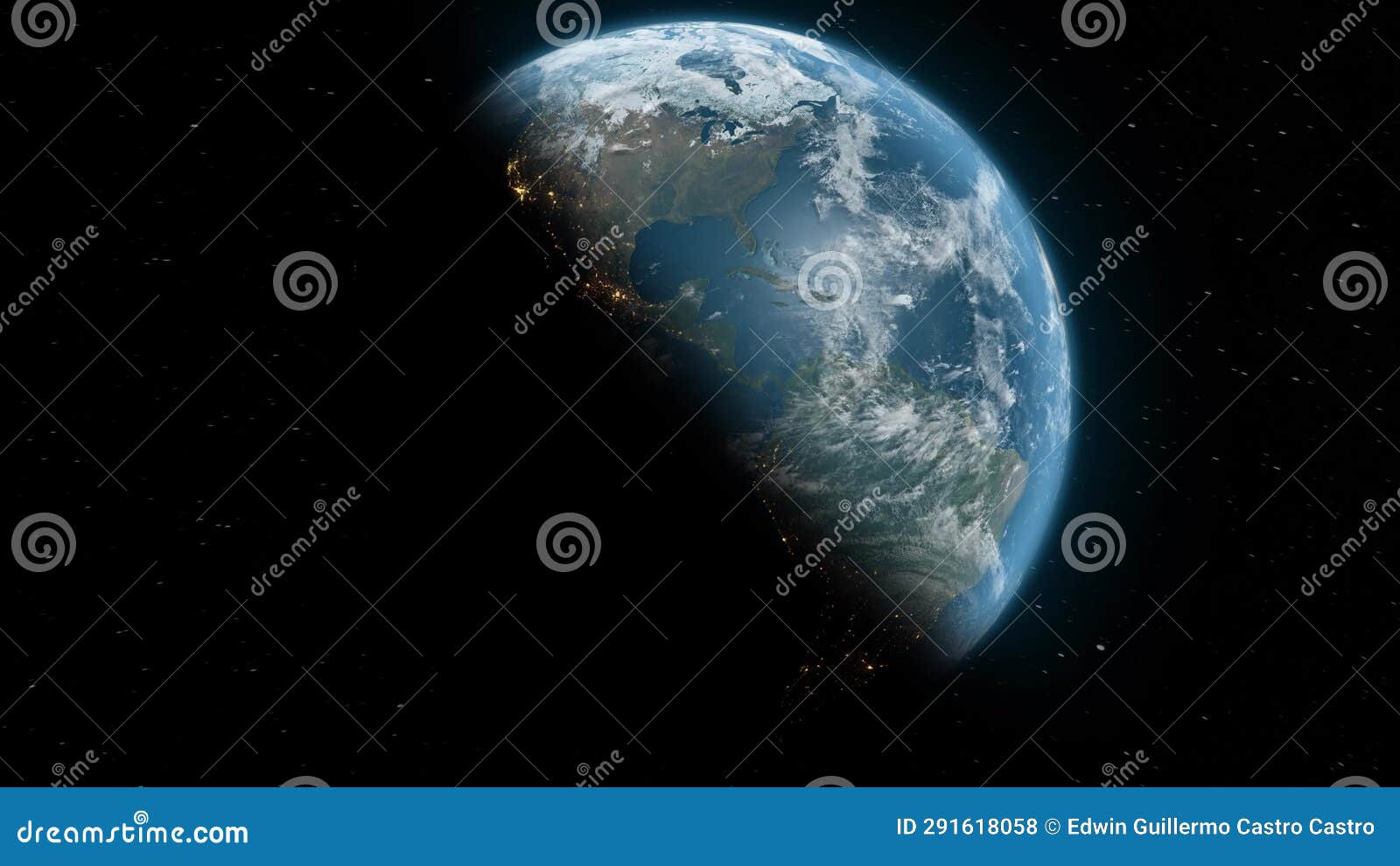 Full View of Earth from Outer Space Stock Footage - Video of eclipse ...