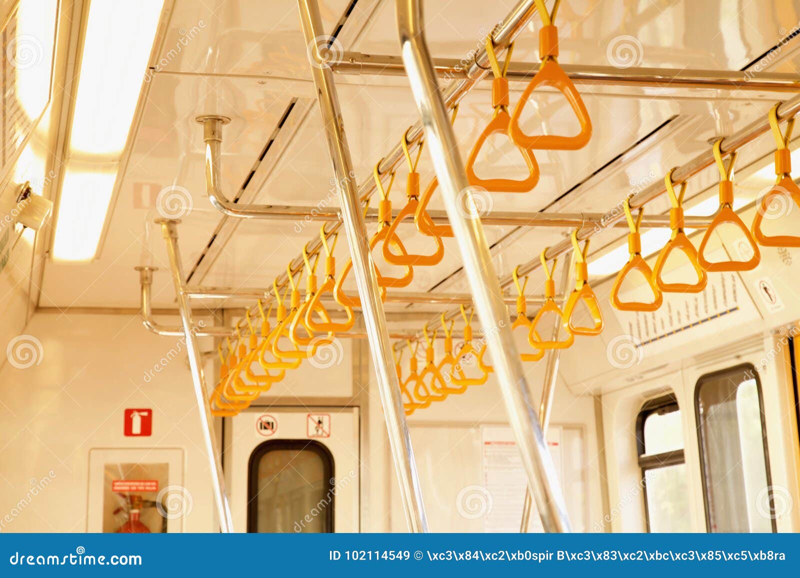 Full view inside subway stock image. Image of railroad - 102114549