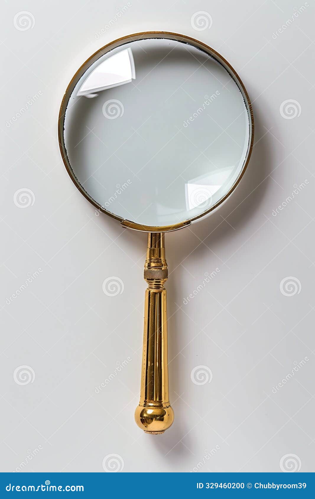 Full View Magnifying Glass on White Background Stock Illustration ...