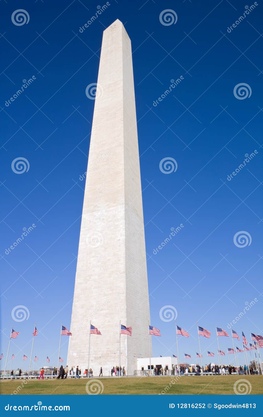 Full View of the Washington Monument Vertical Stock Photo - Image of ...