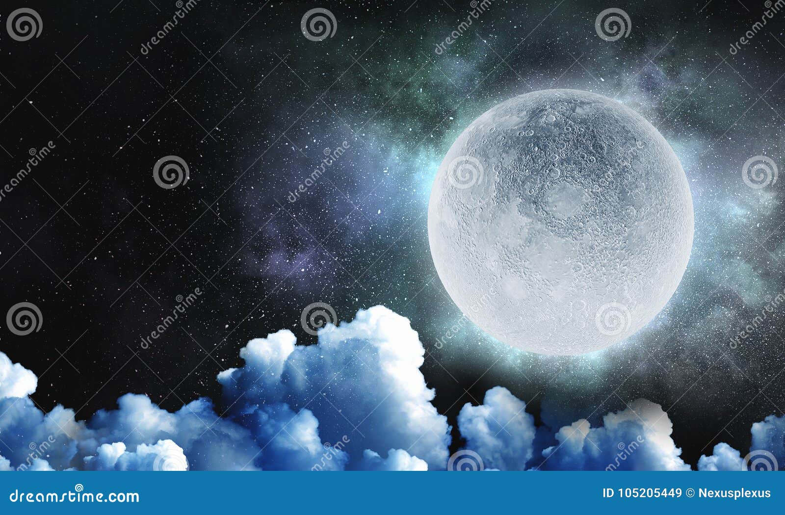 It is fullmoon stock image. Image of earth, moonlight - 105205449