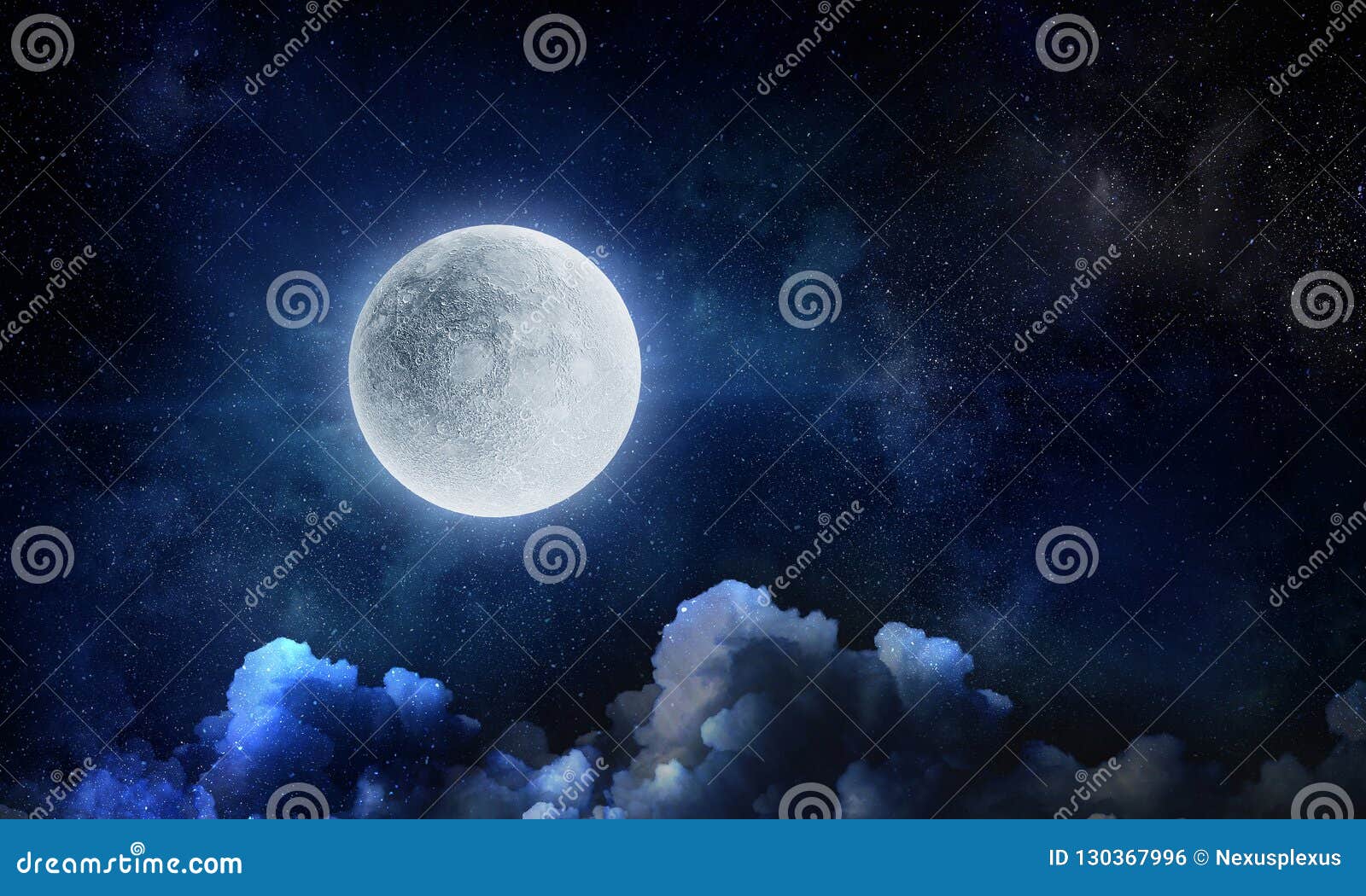 It is fullmoon stock photo. Image of clouds, light, weather - 130367996