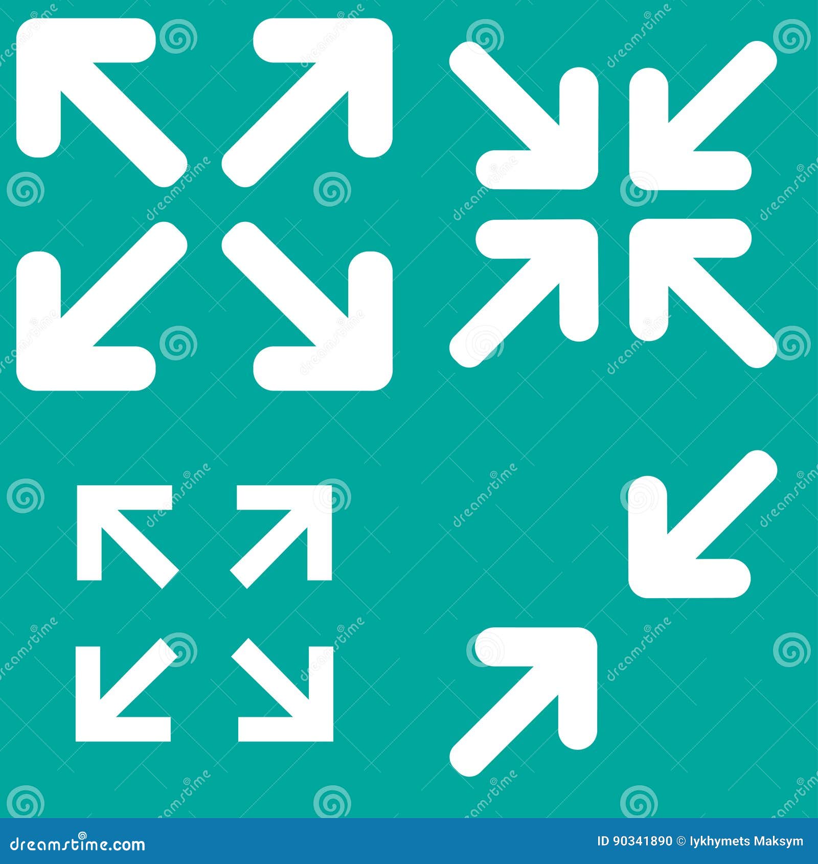 Fullscreen Icon On White Background. Simple Element Illustration From ...