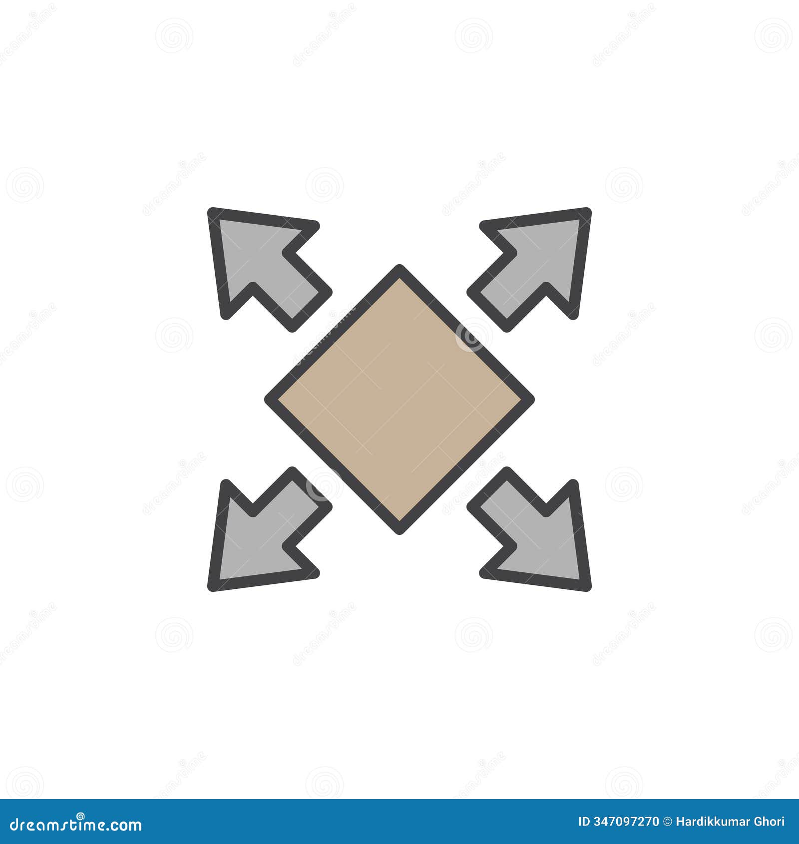 Fullscreen Icon. Simple Style Poster Background Symbol. Brand Logo ...