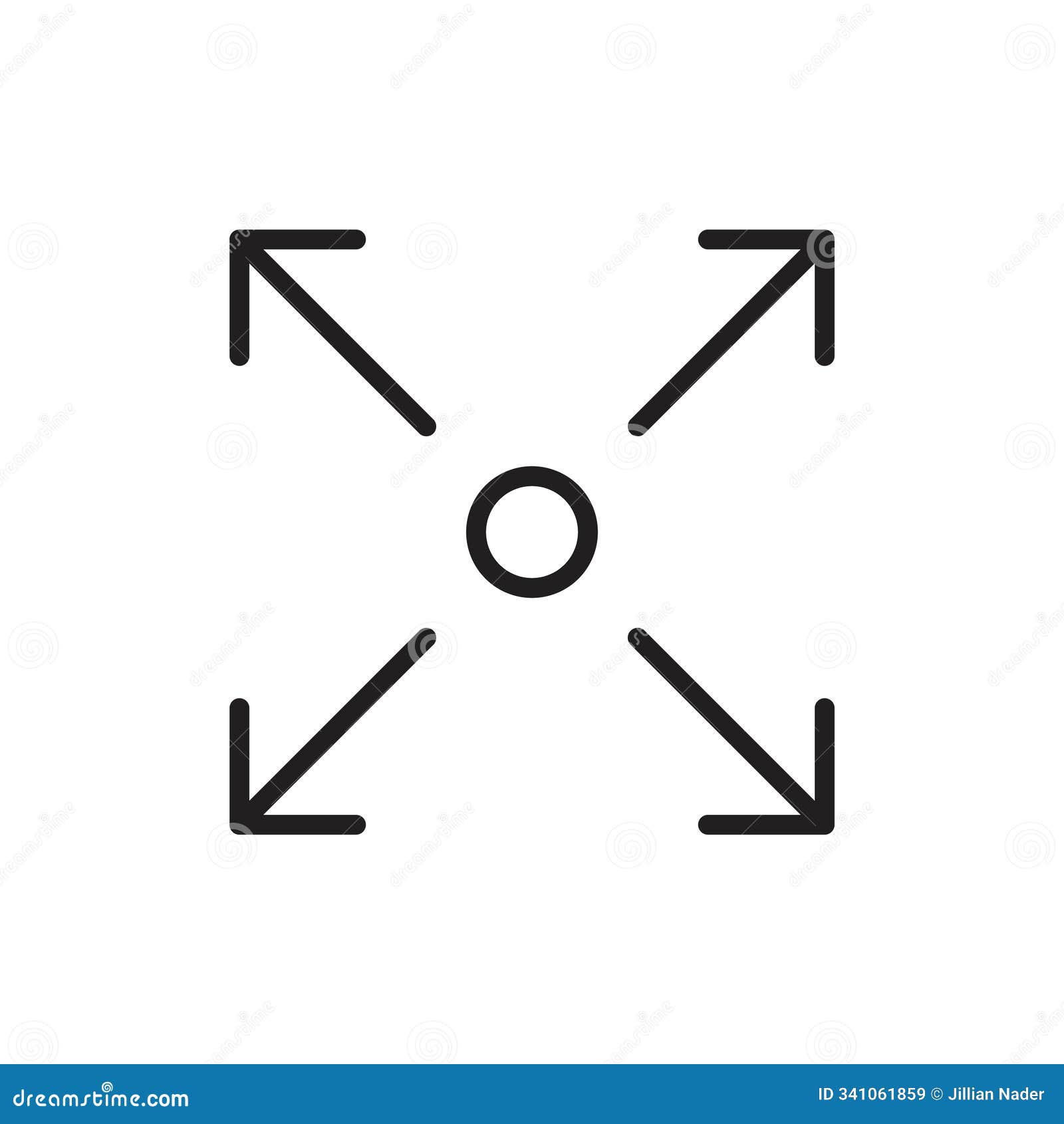 Fullscreen Icon. Simple Style Poster Background Symbol. Brand Logo ...