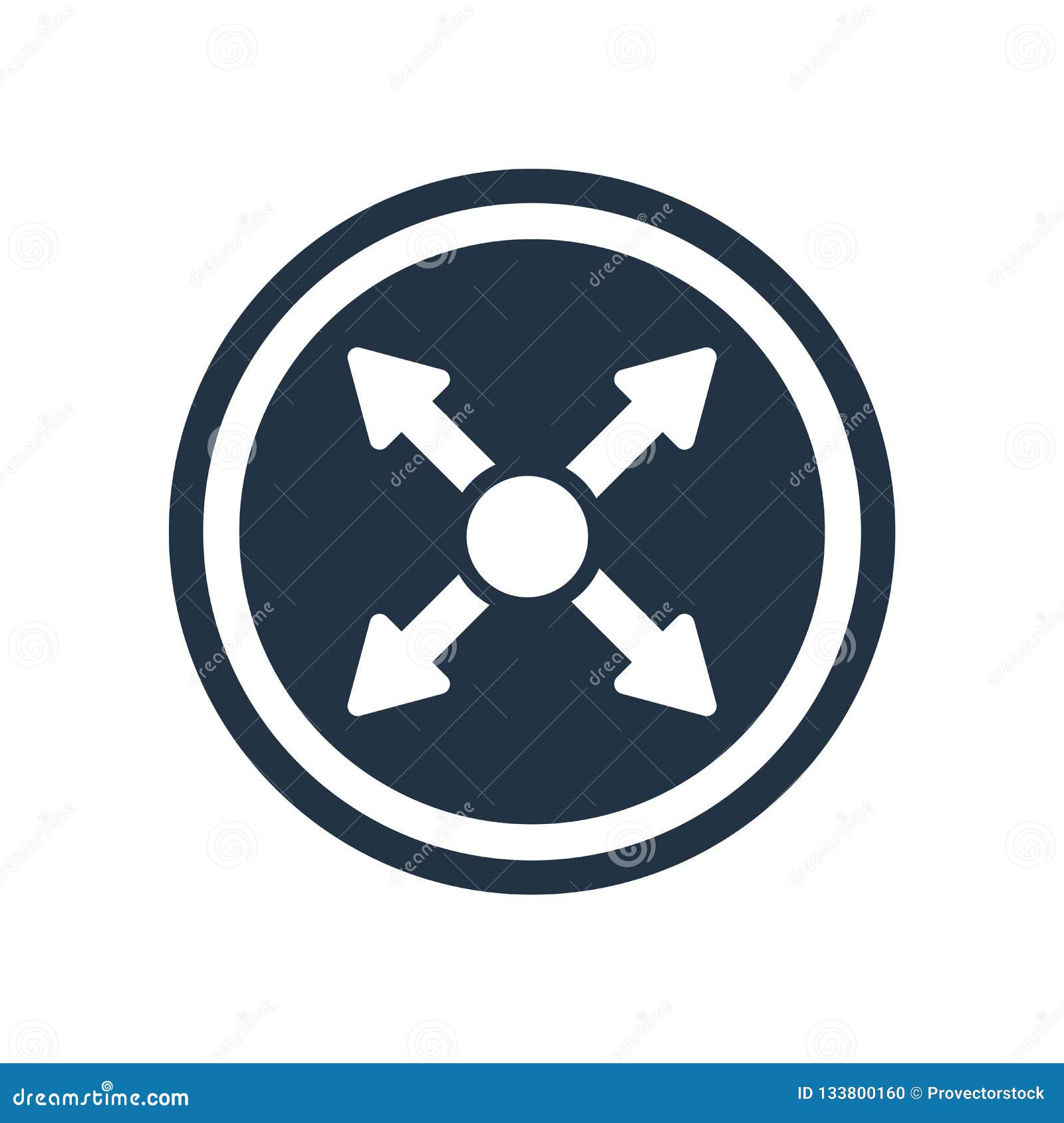 Fullscreen Icon On White Background. Simple Element Illustration From ...