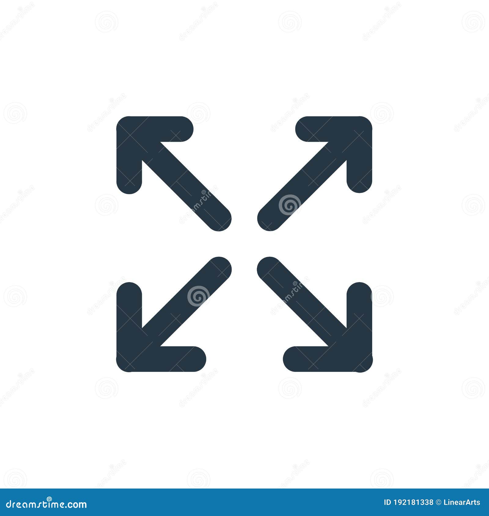 Fullscreen Icon Vector from User Interface Concept. Thin Line ...