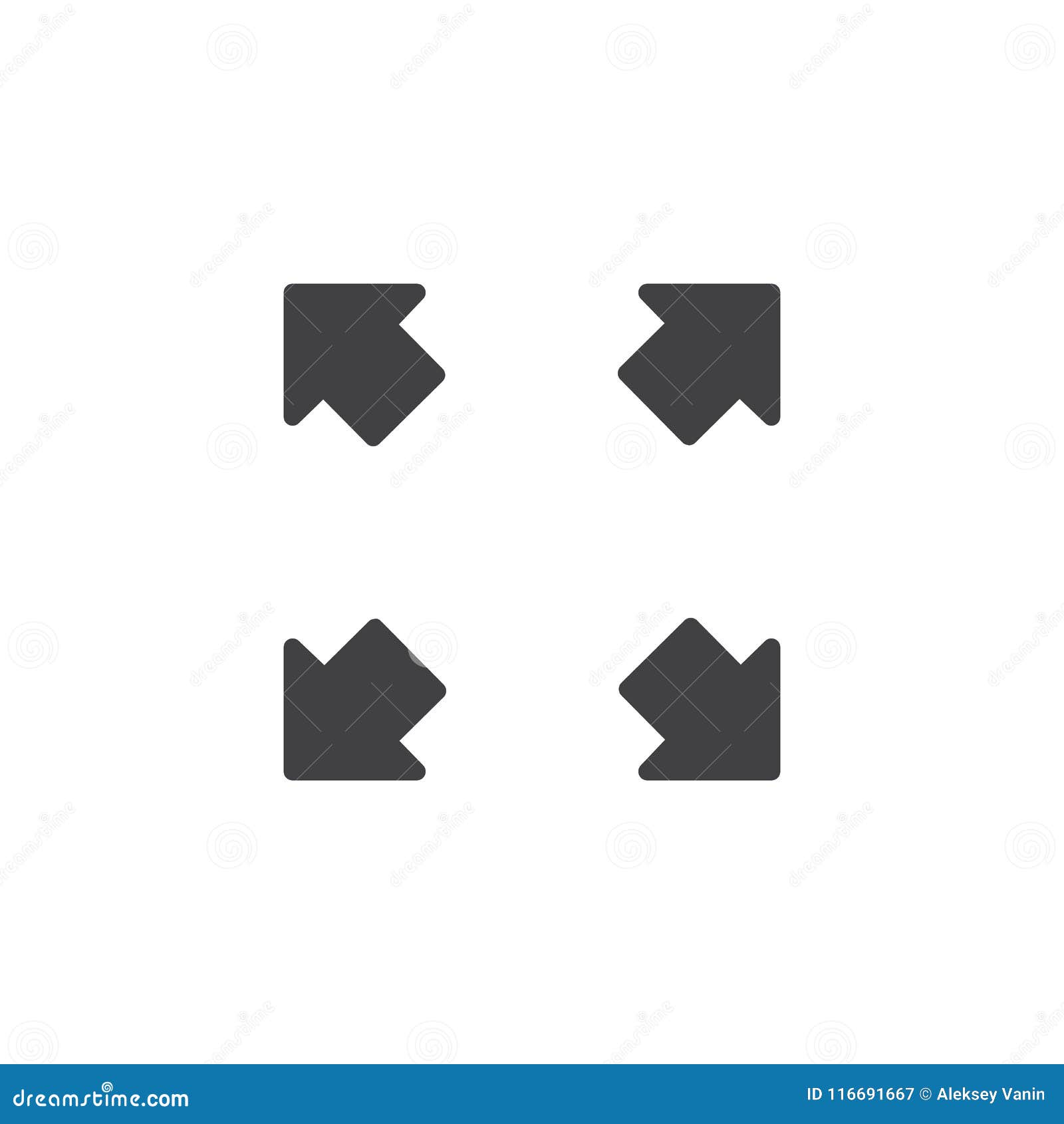 Fullscreen Vector Icon. Expand To Full Screen Icon For Apps And ...