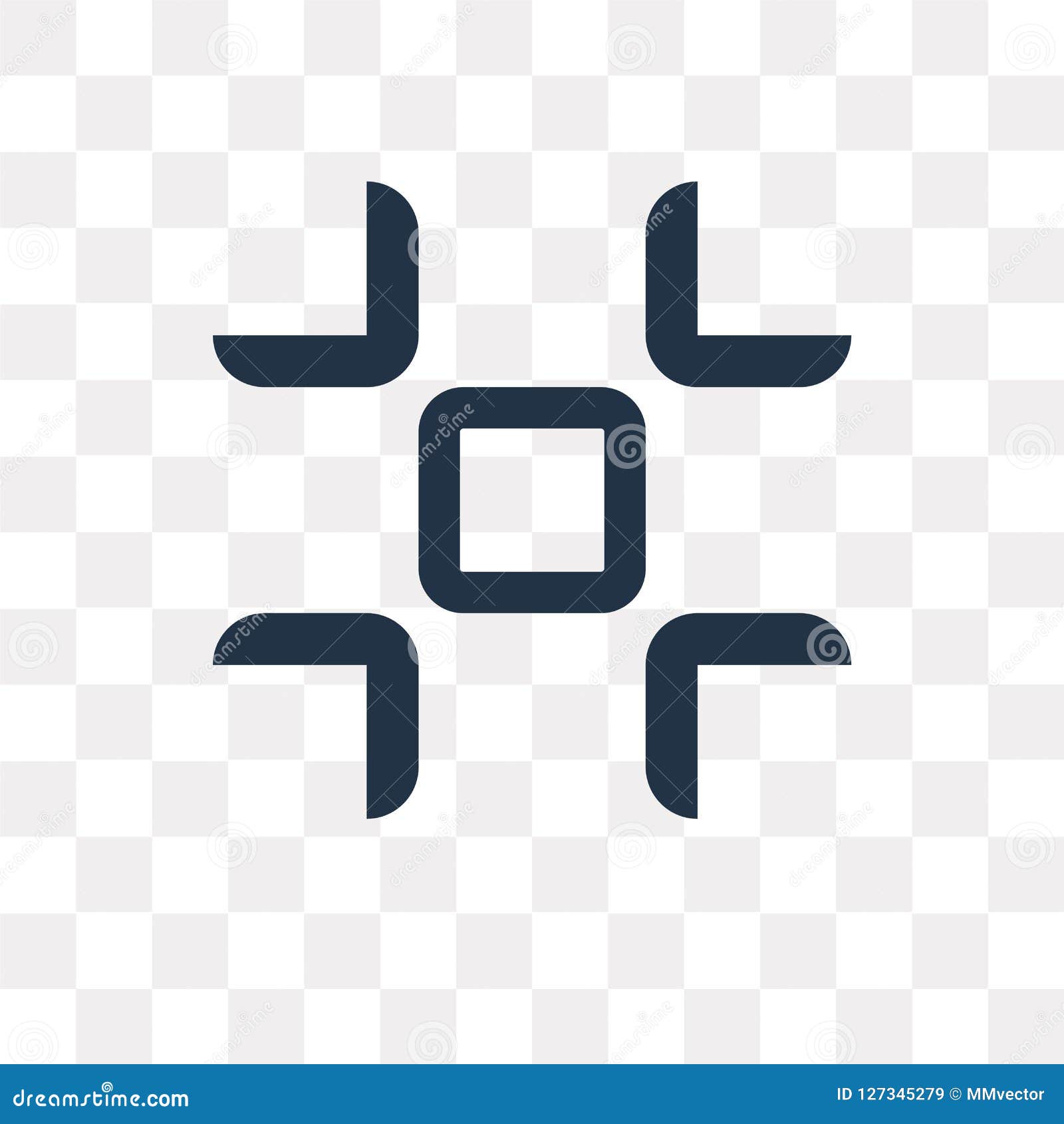 Fullscreen Vector Icon Isolated on Transparent Background, Fulls Stock ...