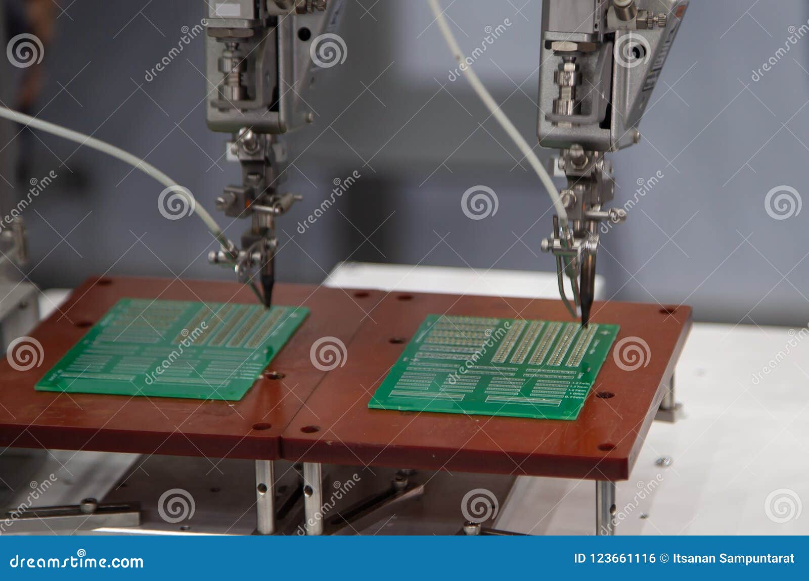 Circuit Board Assembly Machine Stock Photo - Image of board, chip ...