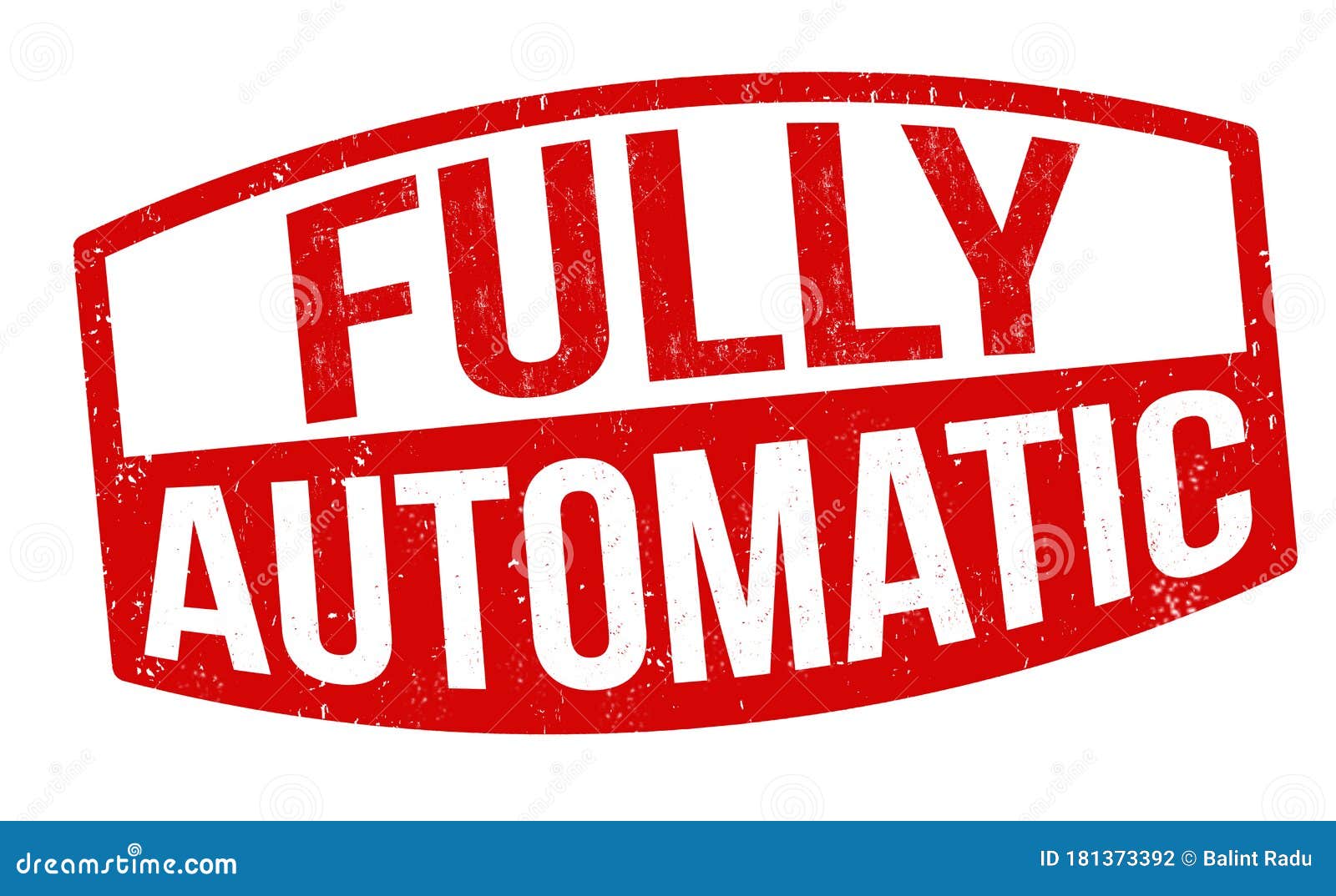 Fully Automatic Sign or Stamp Stock Vector - Illustration of graphic ...