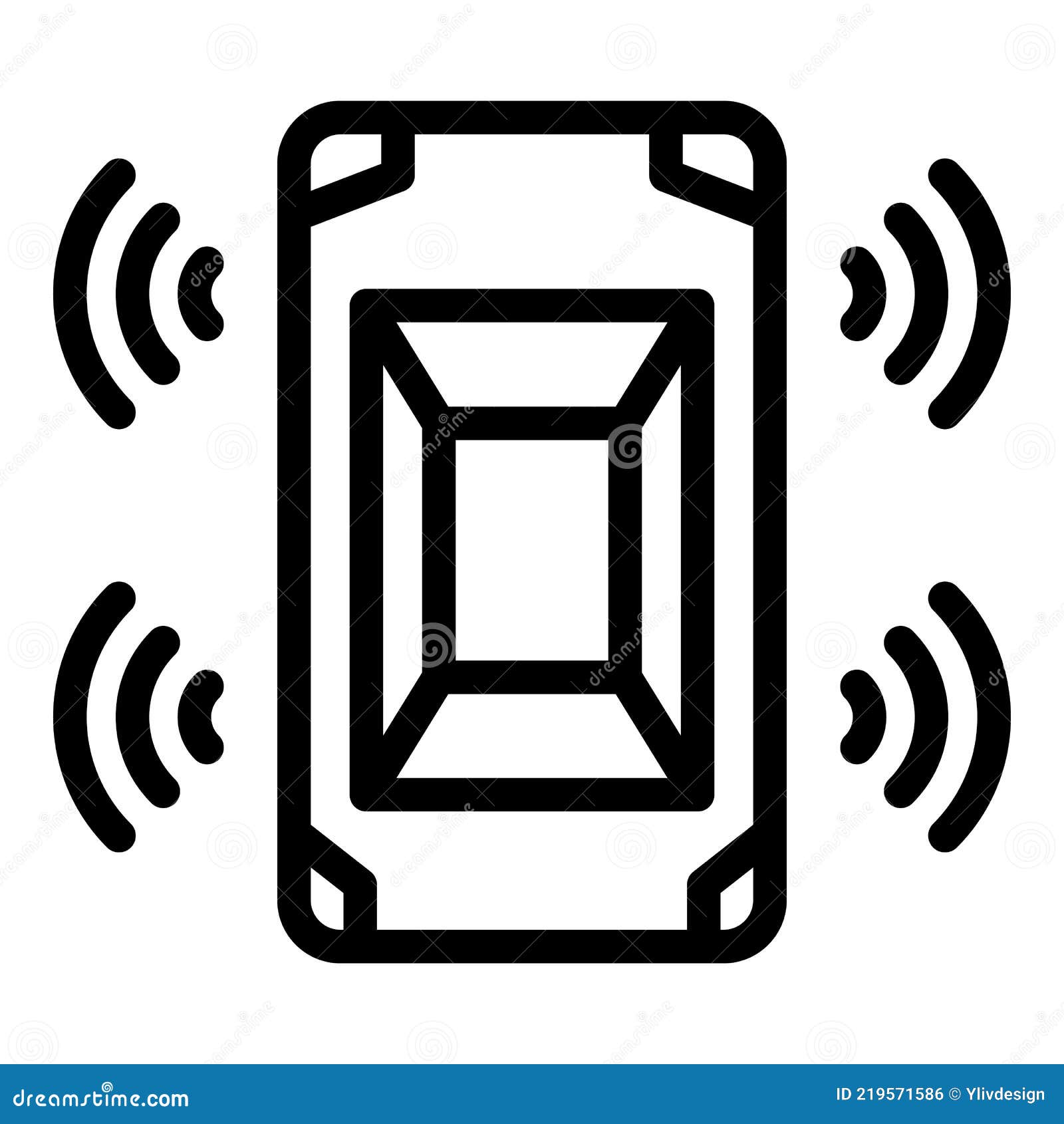 Fully Autonomous Car Color Line Icon. Self Driving Concept. Artificial ...