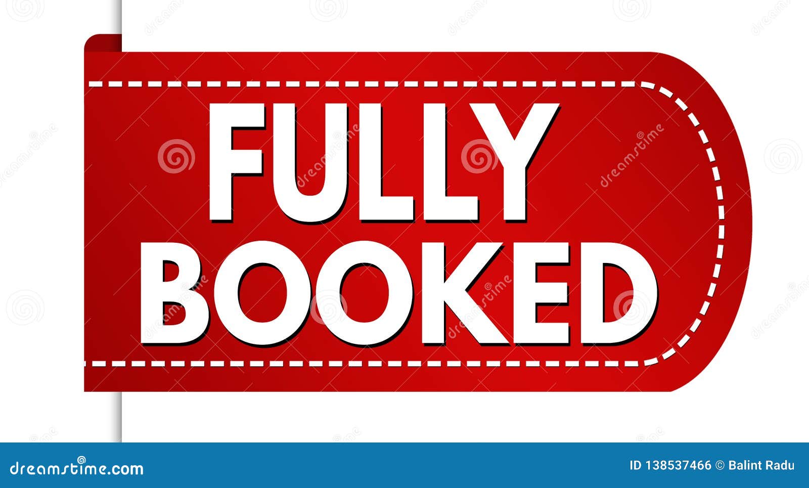 Fully booked banner design stock vector. Illustration of book - 138537466
