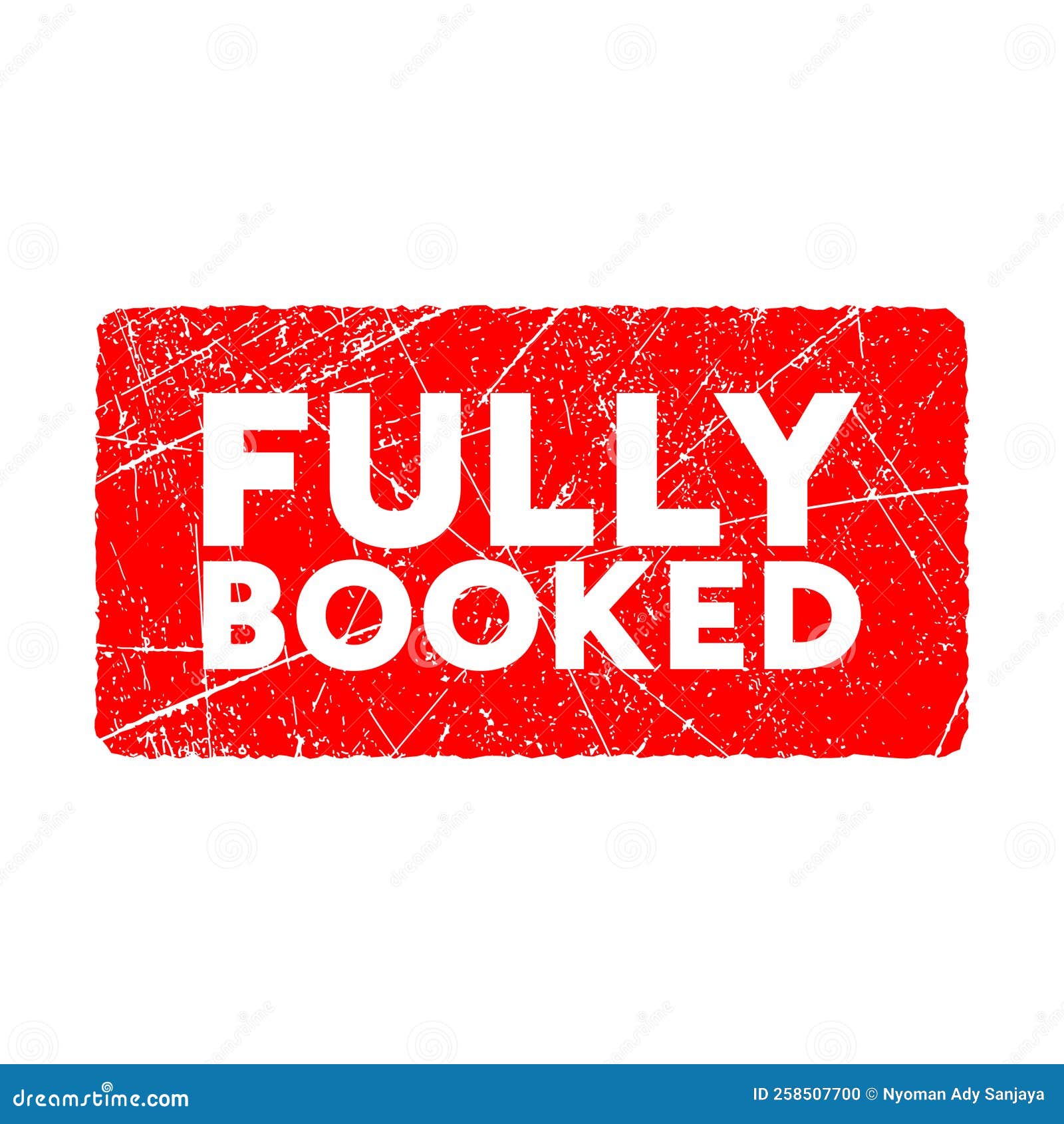 Fully Booked Rectangular Stamp Isolated on White Background Stock ... Fully Booked Rectangular Stamp Isolated on White Background Stock ...