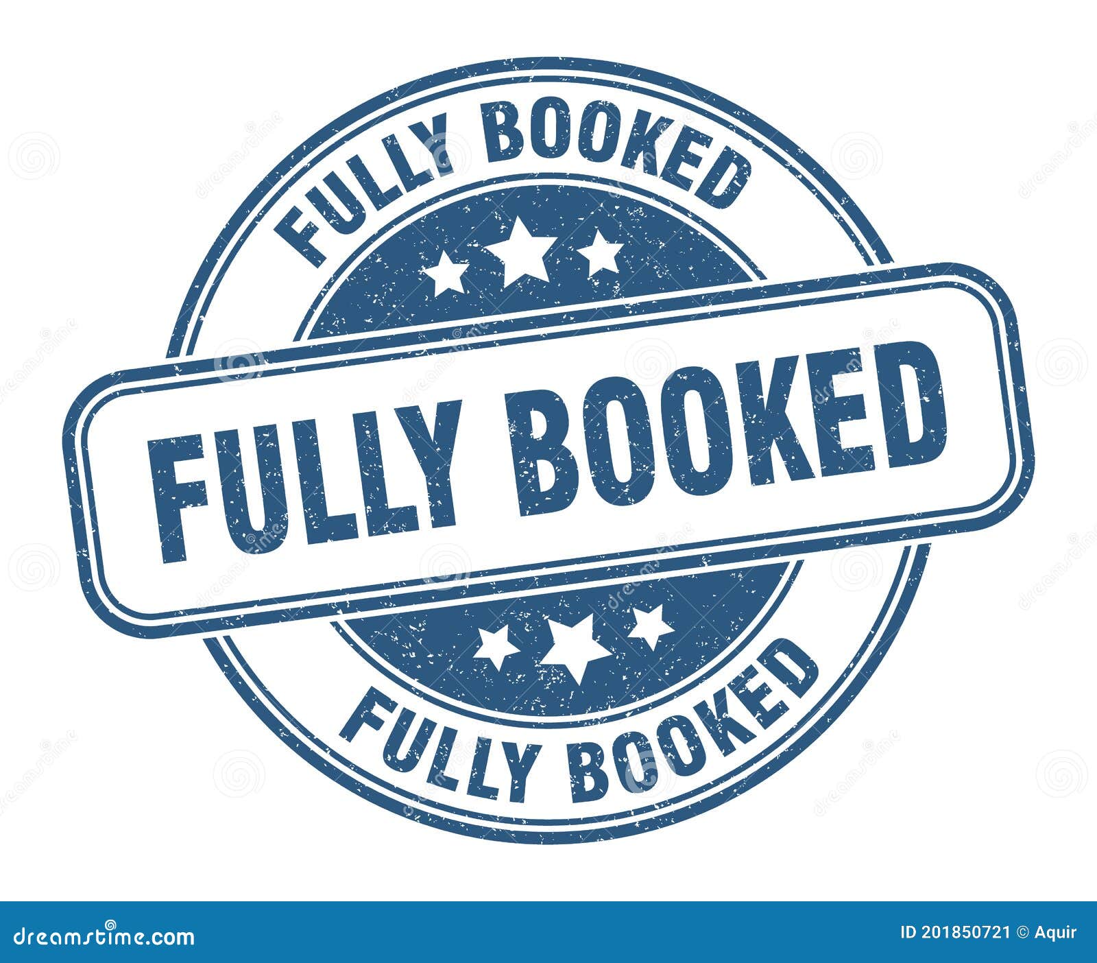 Fully Booked Stamp. Fully Booked Label. Round Grunge Sign Stock Vector ...