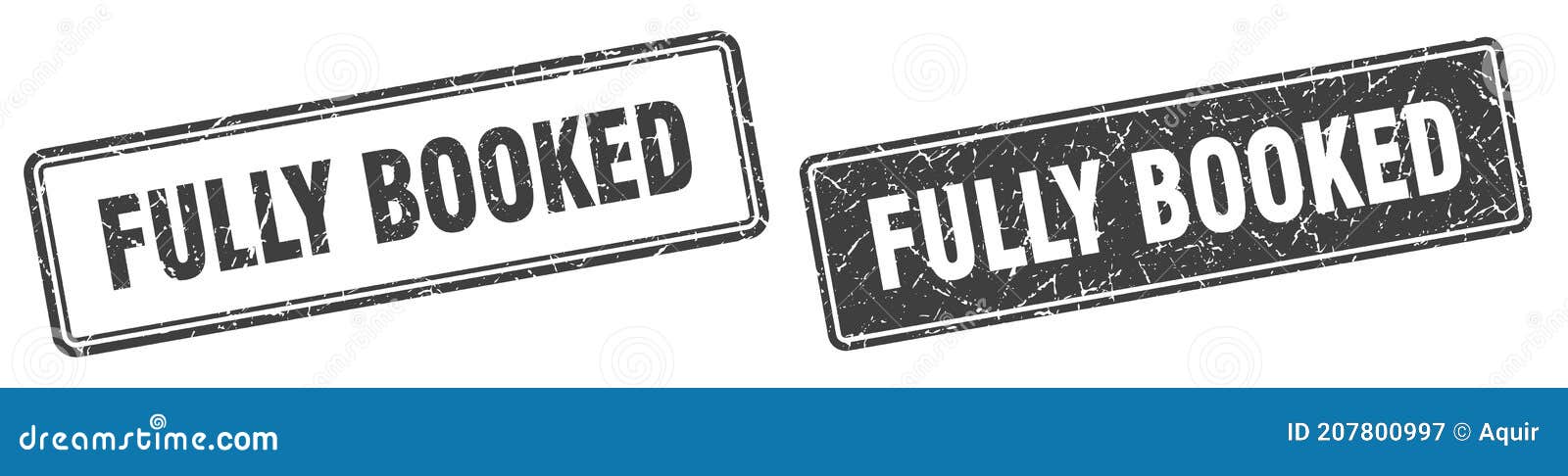 Fully Booked Stamp Set. Fully Booked Square Grunge Sign Stock Vector ...