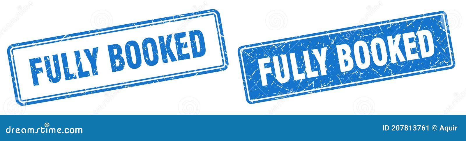 Fully Booked Stamp Set. Fully Booked Square Grunge Sign Stock Vector ...